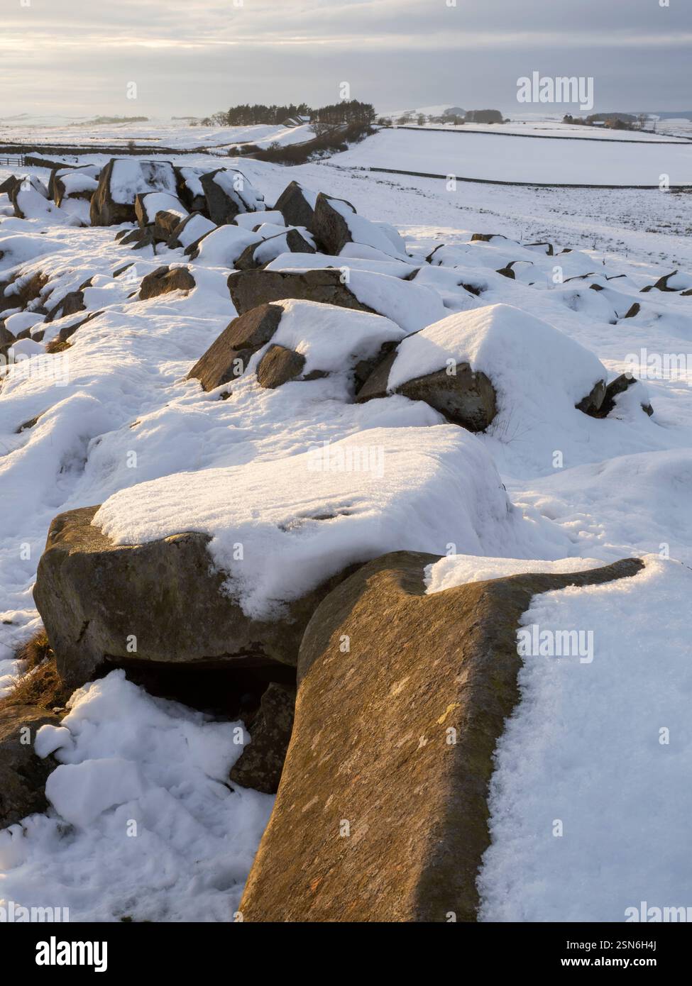 Rocks in the Roman quarry at Low Teppermore, rocks that were used in ...