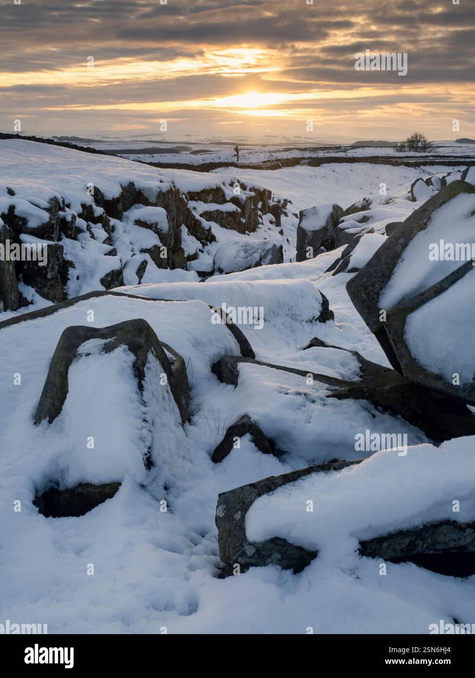 Rocks in the Roman quarry at Low Teppermore, rocks that were used in ...
