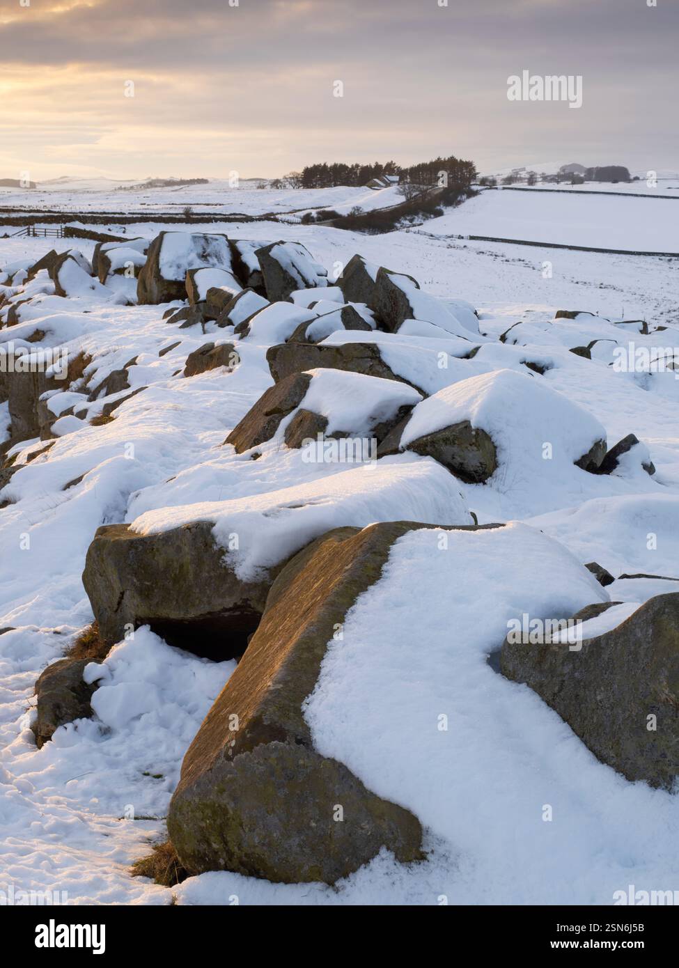 Rocks in the Roman quarry at Low Teppermore, rocks that were used in ...