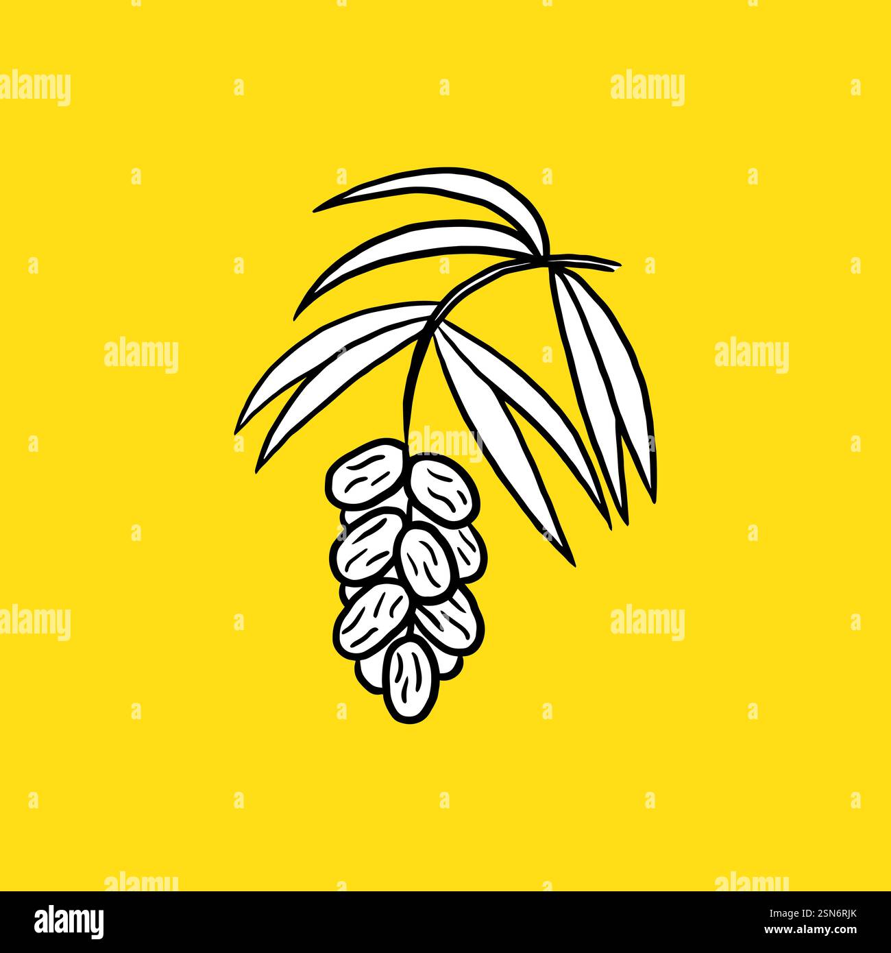 Minimalist Date Palm Ramadan Illustration Stock Vector Image & Art - Alamy