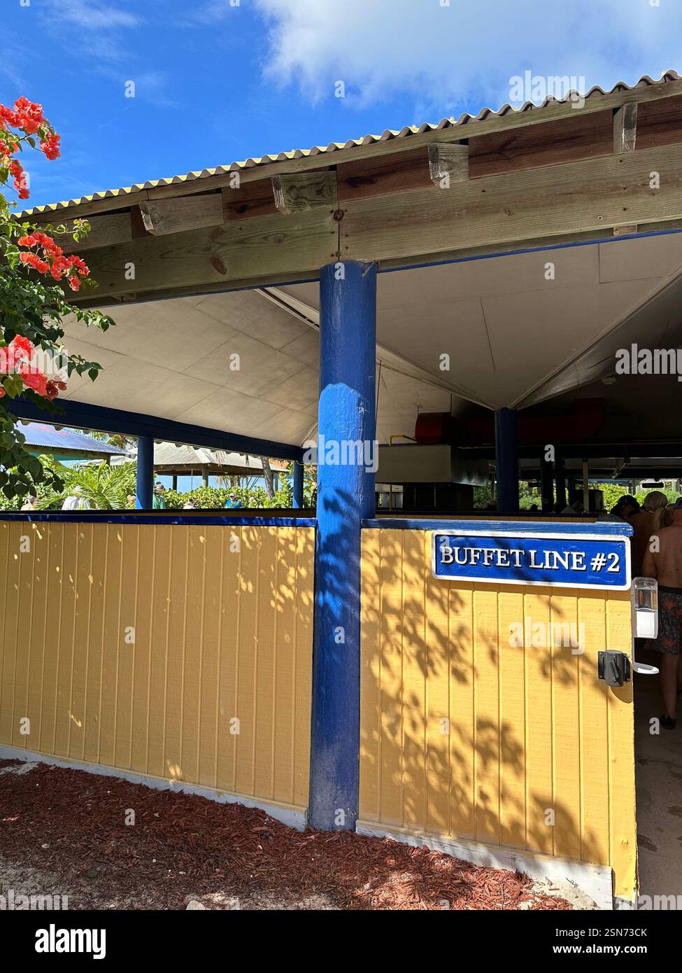 Covered buffet area, Princess Cays, Eleuthera, Bannerman Town, The ...