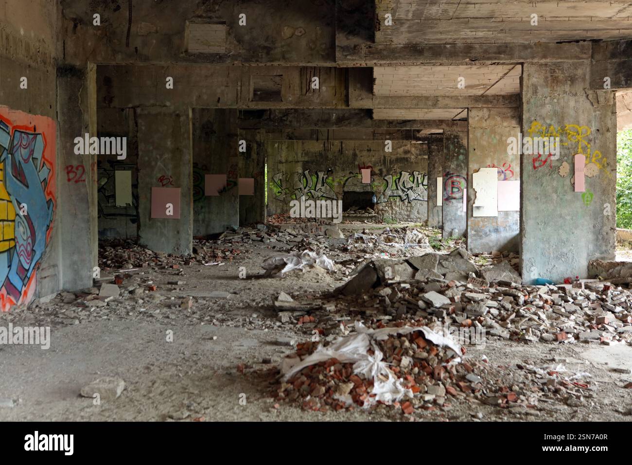 Former Olympic Hotel Igman near Mount Igman, damaged during Siege of ...