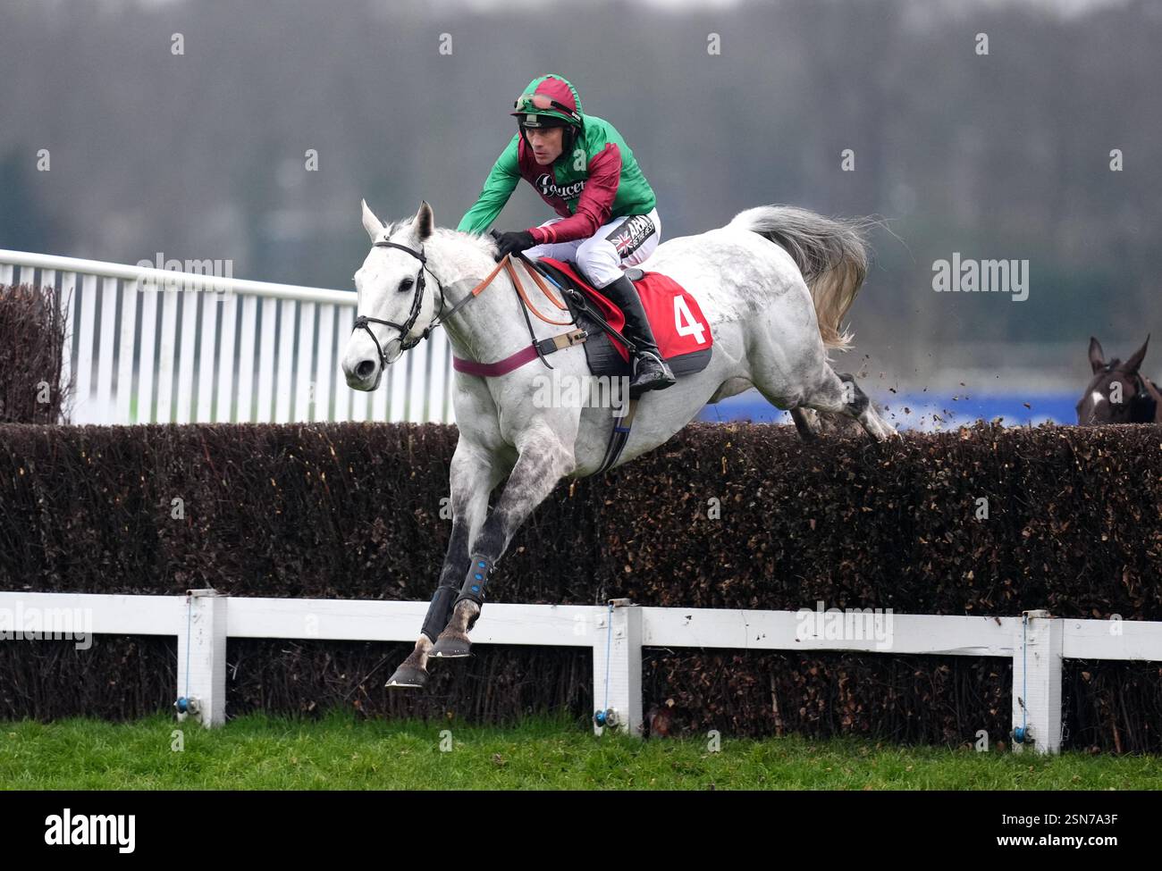 Frenchy Du Large ridden by Sgt Nick Oliver on their way to winning the ...