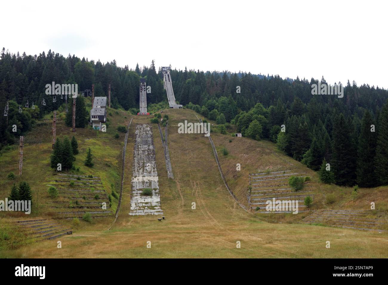 Igman Olympic Jumps - on the mountain of Igman in Ilidza in Sarajevo ...