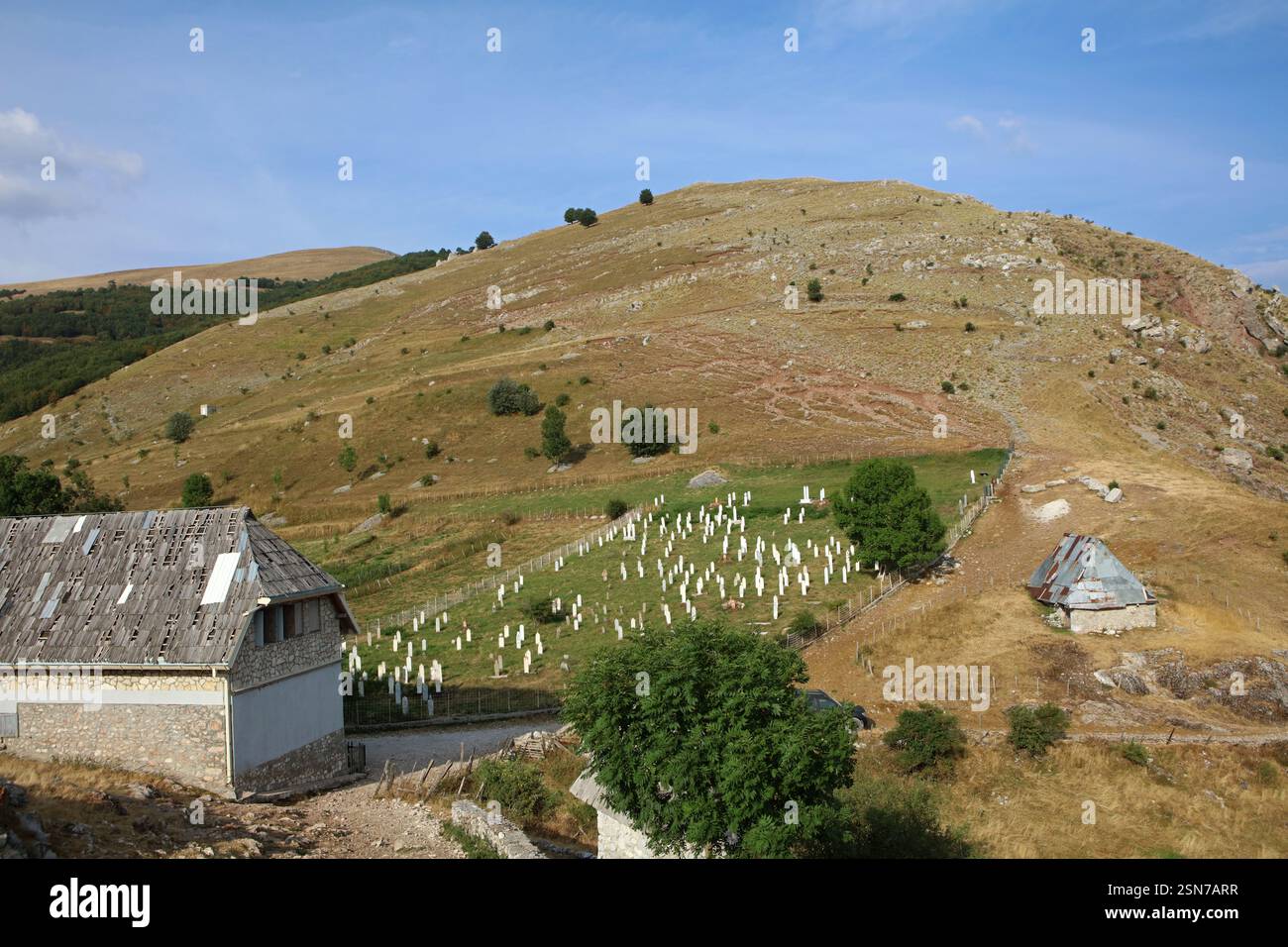 Landscape of Lukomir village - the highest village in Bosna and ...