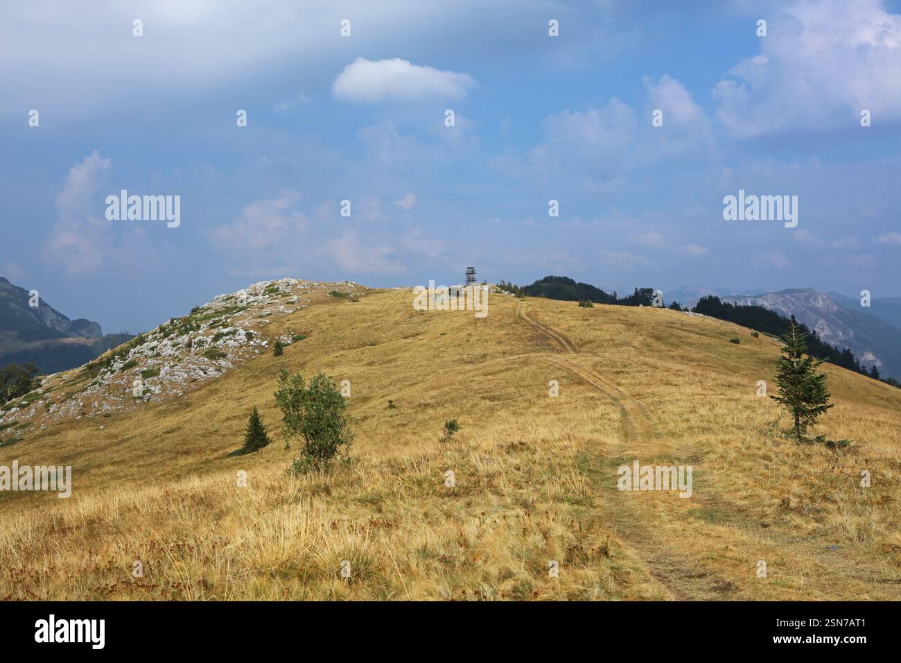 Hiking path and mountain landscape in Sutjeska National Park near ...