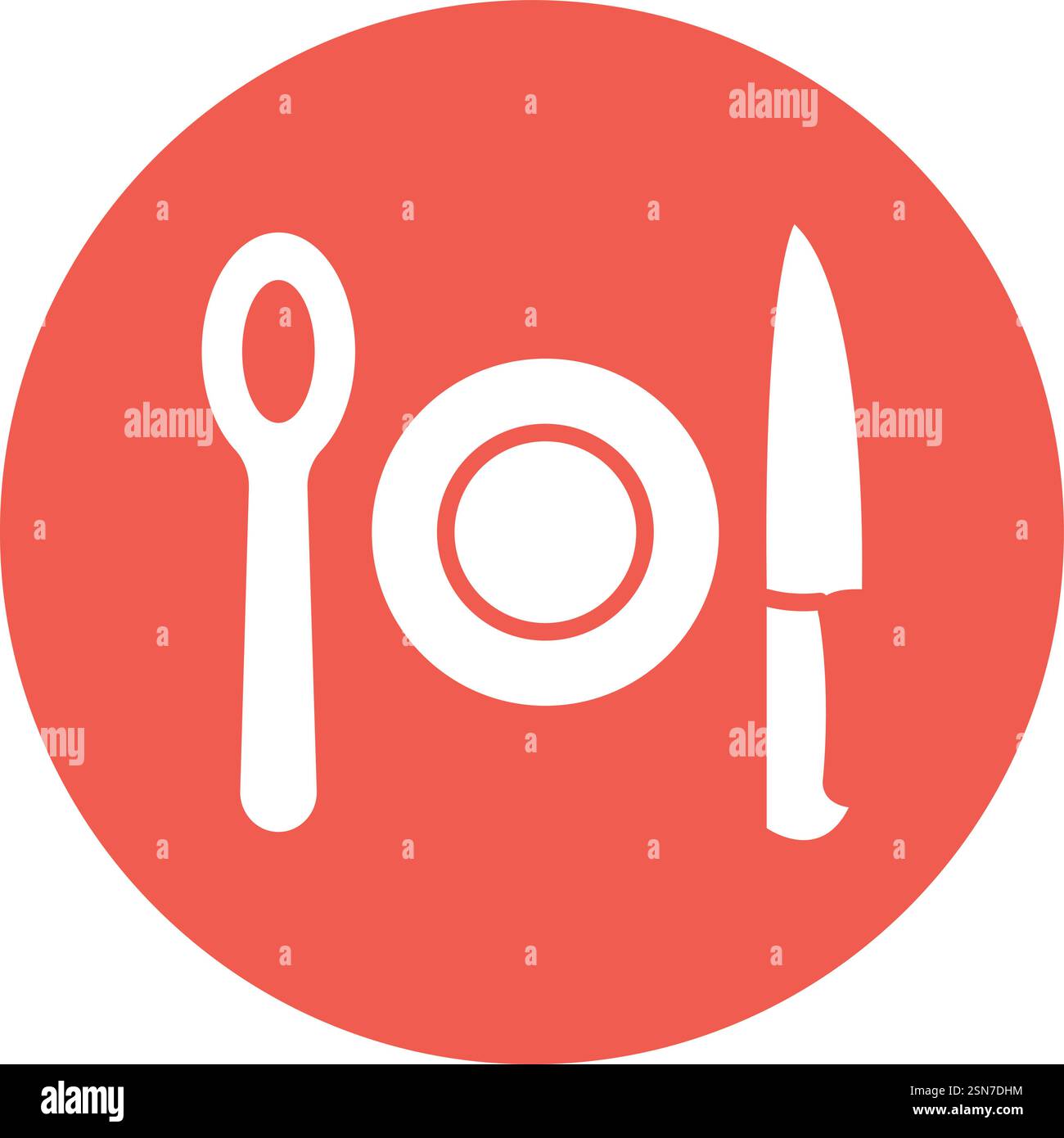 Dining meal Vector Icon Design Illustration Stock Vector Image & Art ...