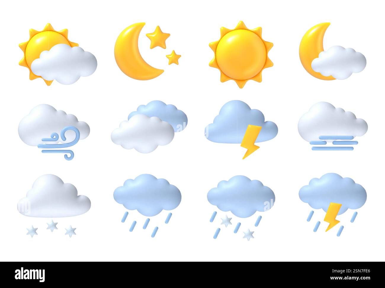 Meteorological graphic symbols hi-res stock photography and images - Alamy