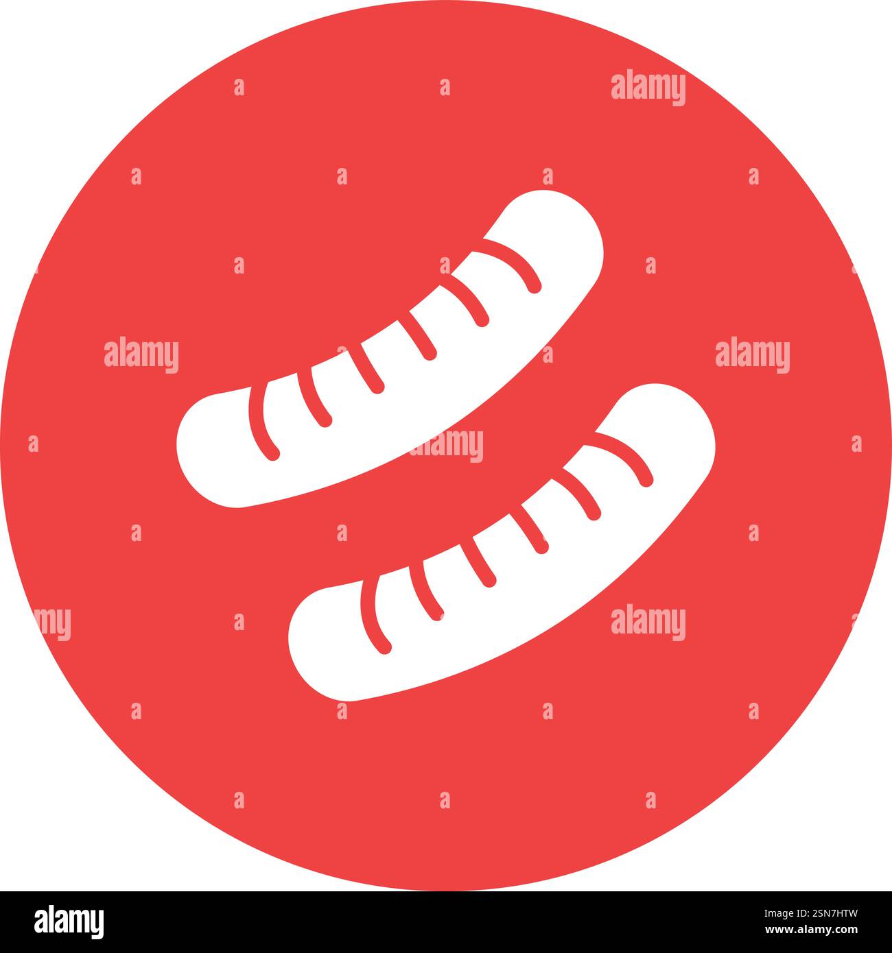 Sausages vector vectors Stock Vector Images - Alamy
