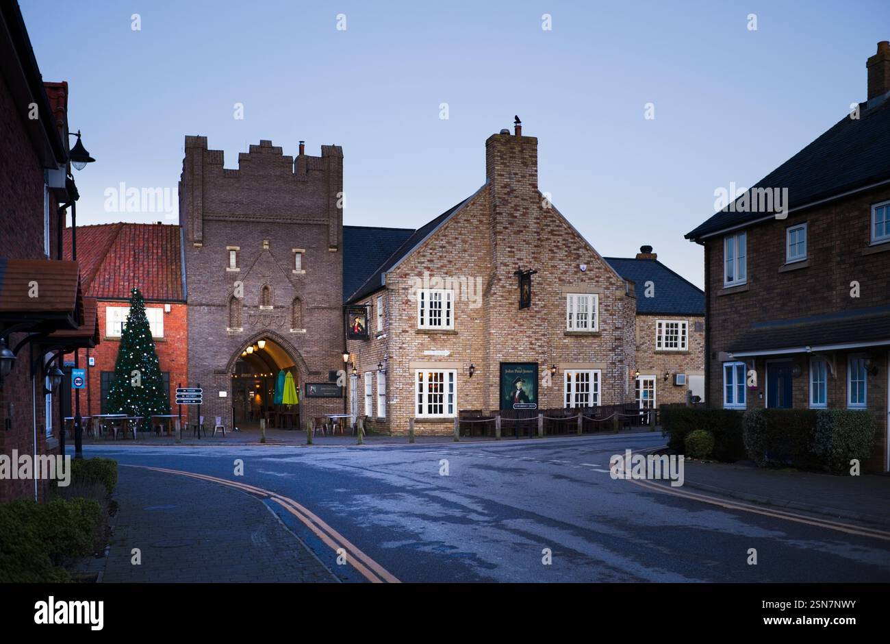 John Paul Jones pub in Filey Bay holiday village Stock Photo - Alamy