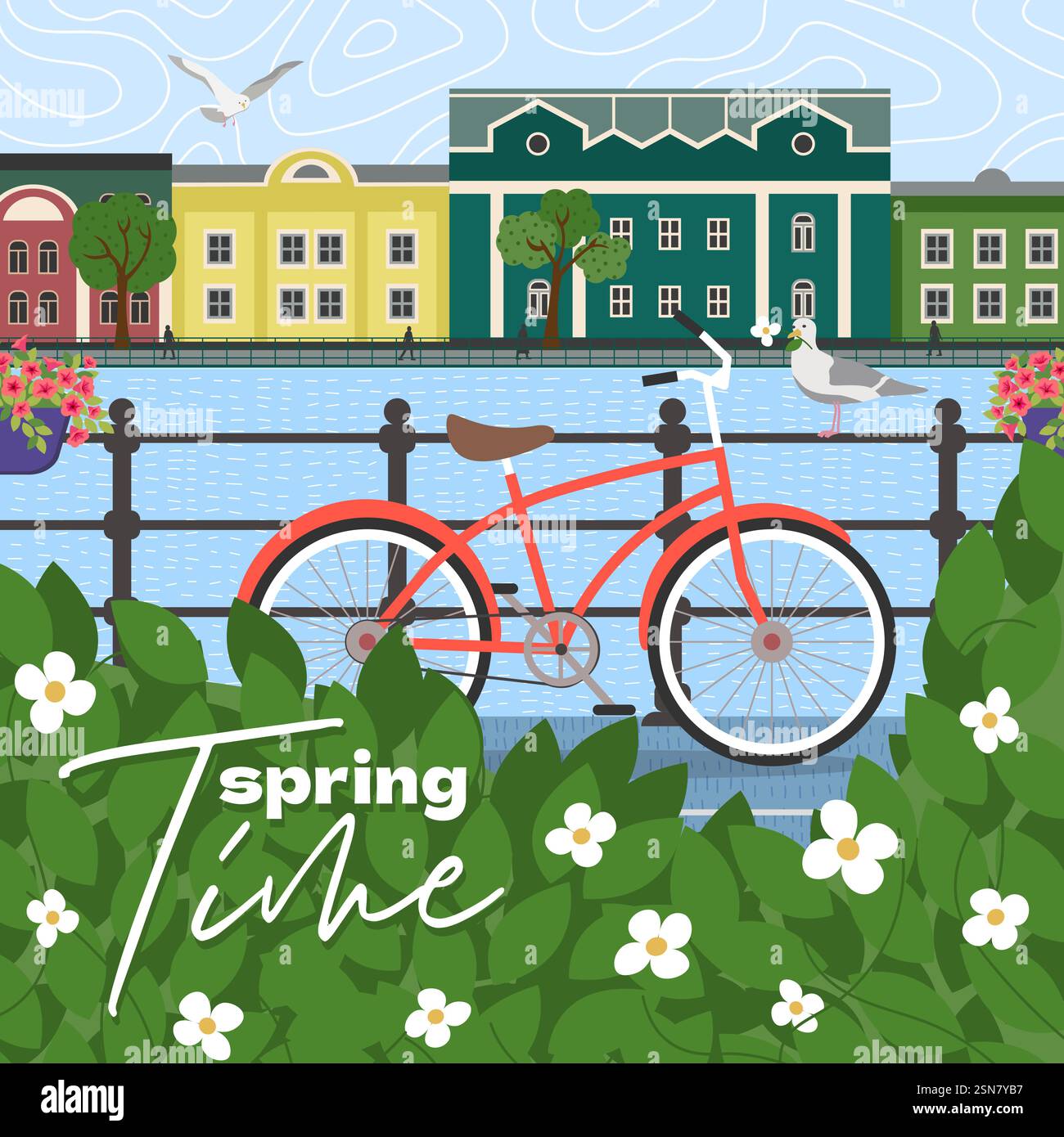 Public square features Stock Vector Images - Alamy