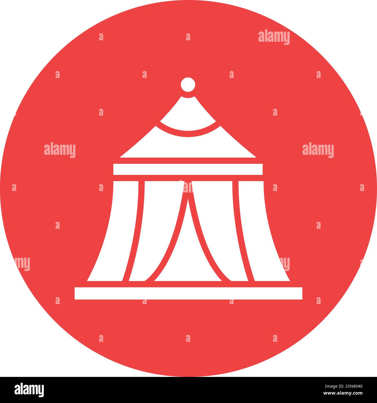 Circus tent Vector Icon Design Illustration Stock Vector Image & Art ...