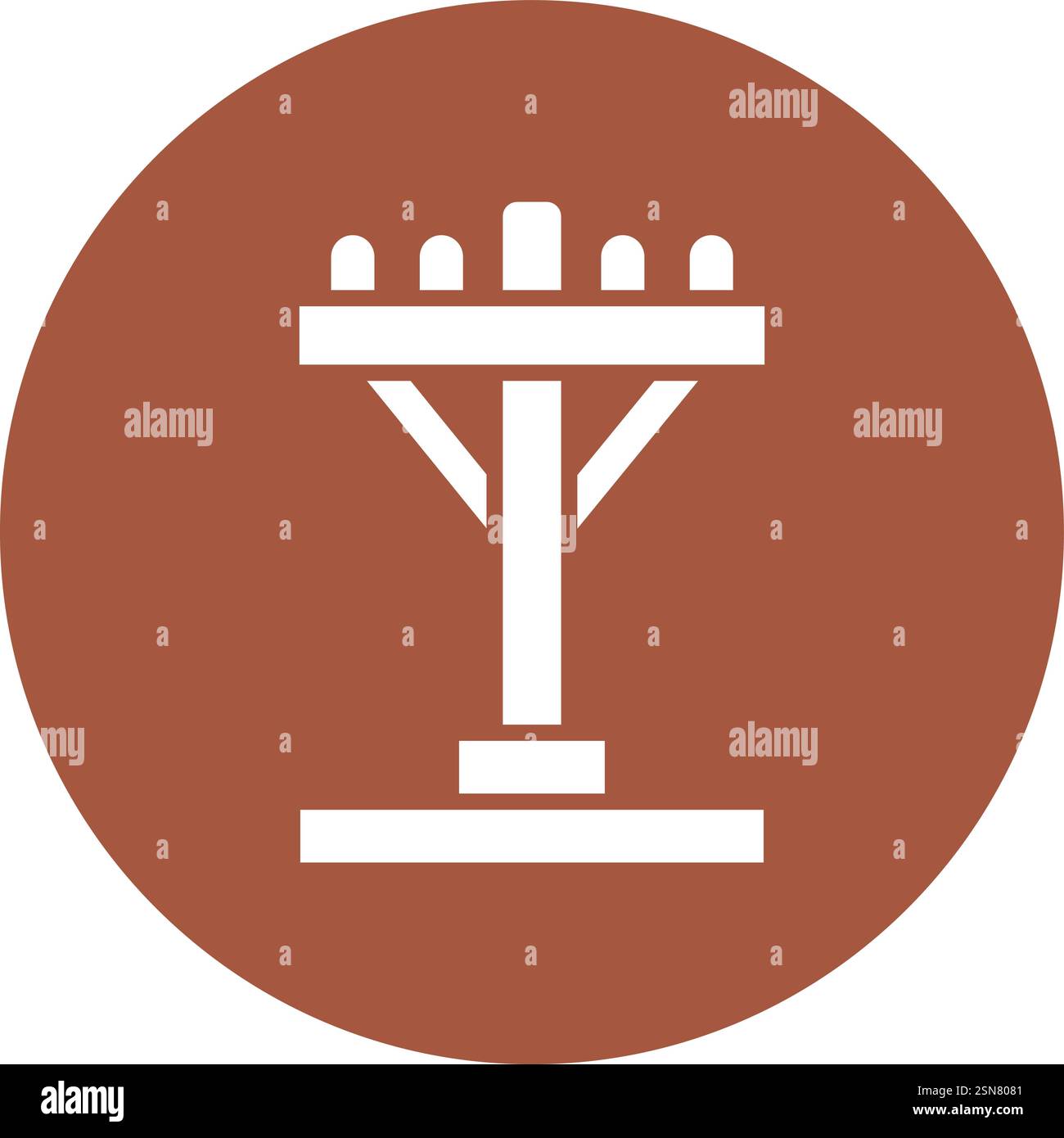 Electric pole Vector Icon Design Illustration Stock Vector Image & Art ...