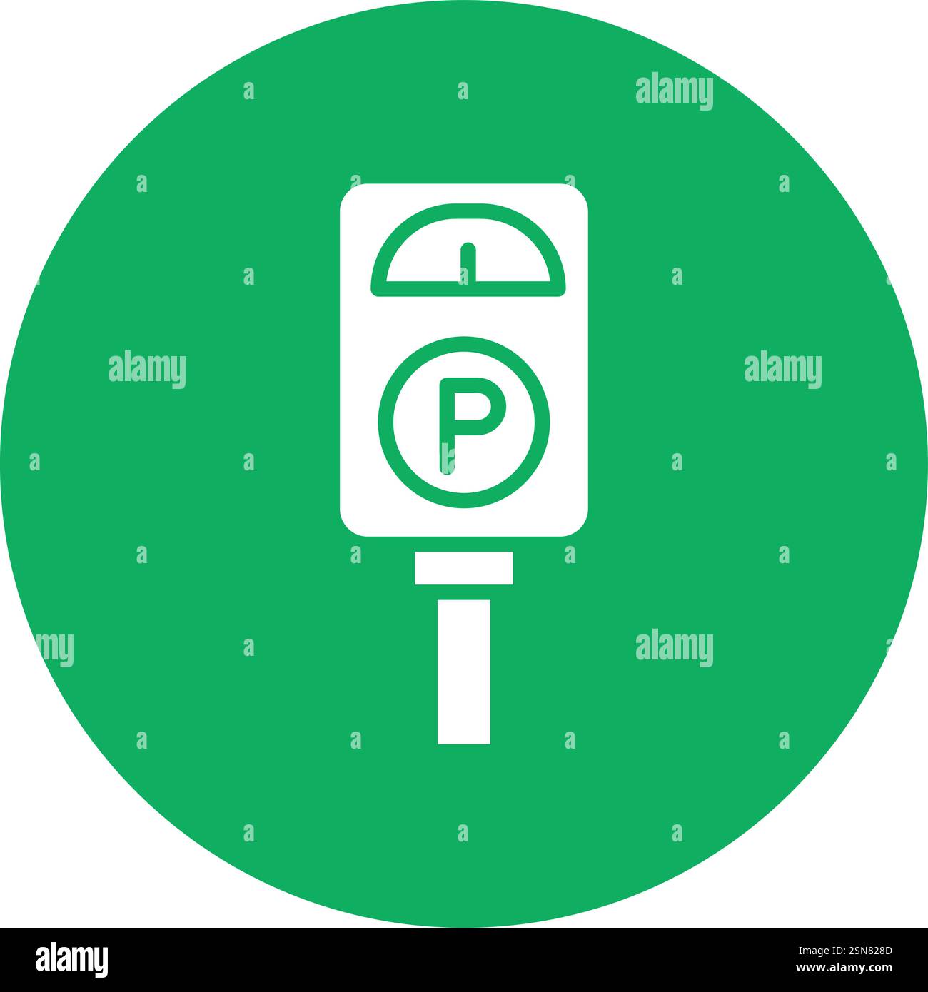 Parking meter Vector Icon Design Illustration Stock Vector Image & Art ...