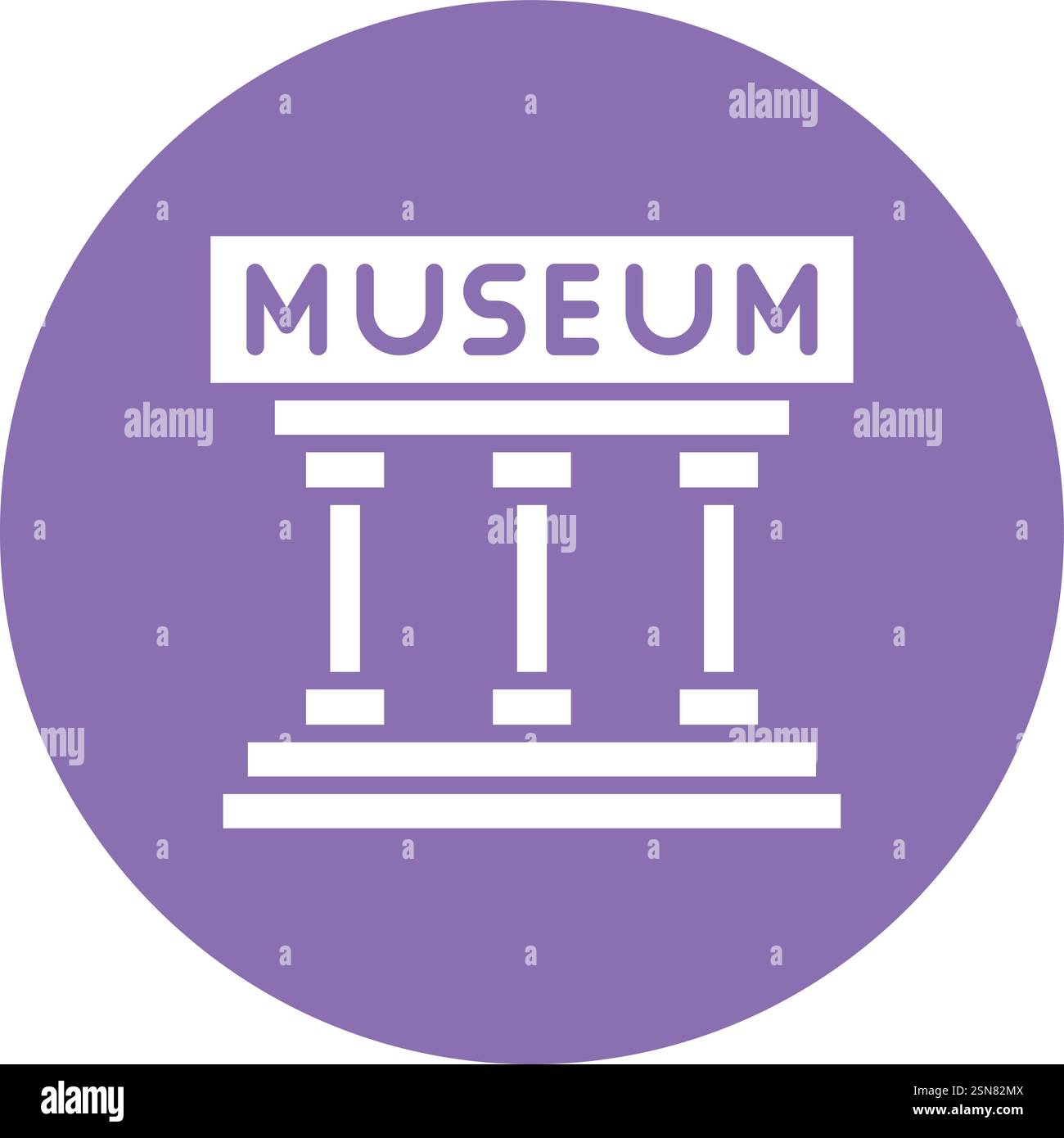 Museum icon set colorful hi-res stock photography and images - Alamy