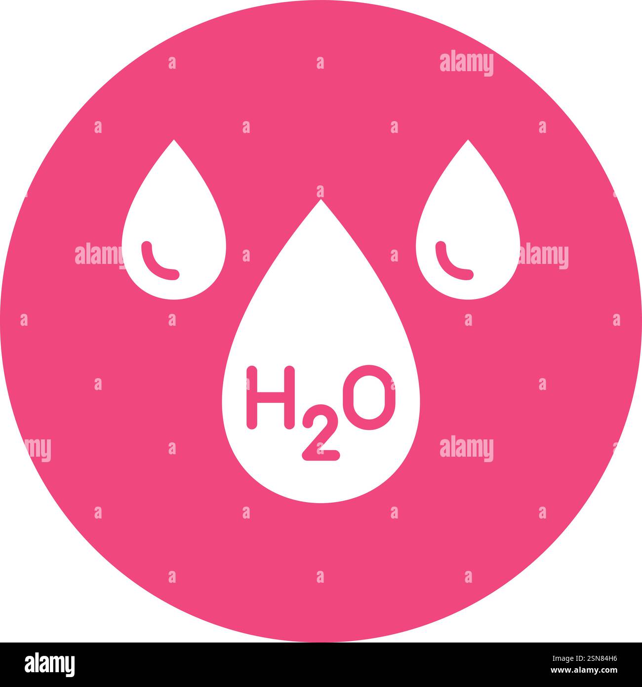 H2o Vector Icon Design Illustration Stock Vector Image & Art - Alamy