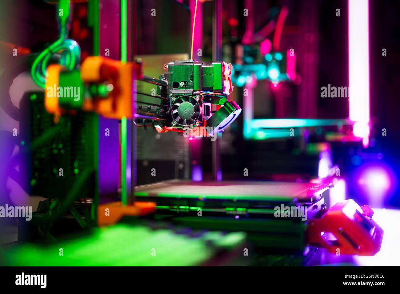 3d printer factory line home workshop production colorful light craft ...