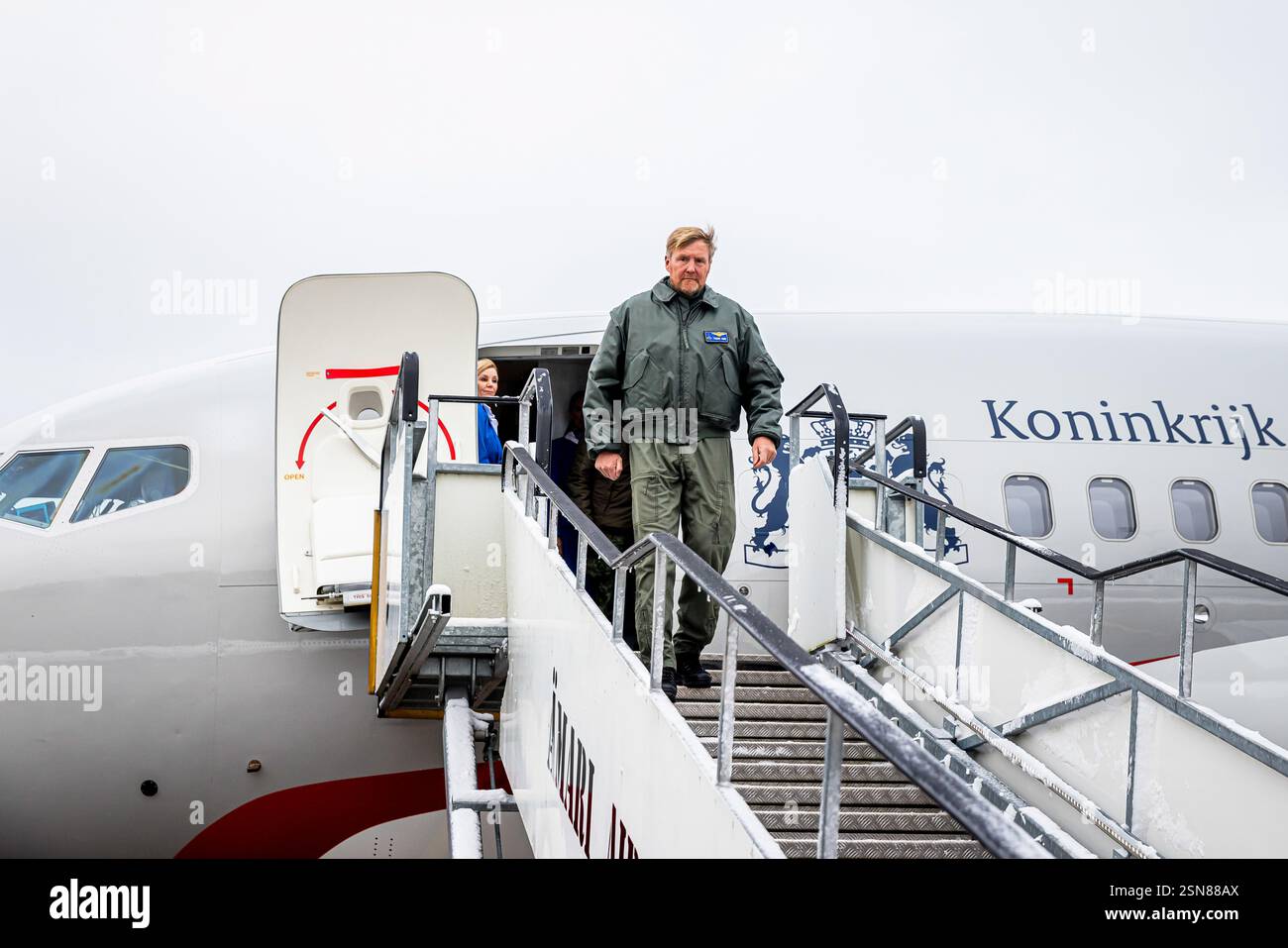 Amari, Estonia. 13th Feb, 2025. King Willem-Alexander during a visit to ...