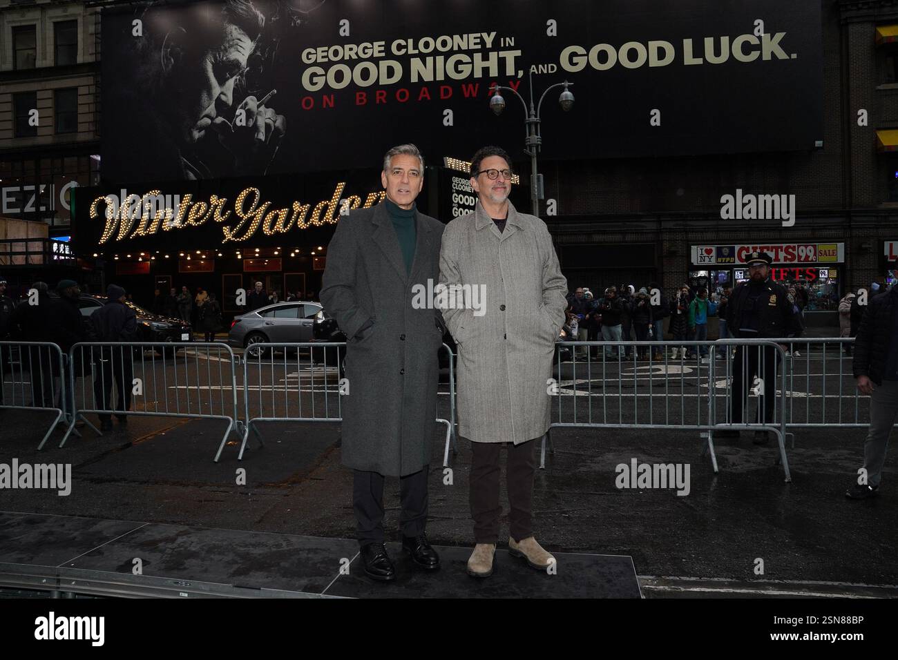Ny. 06th Feb, 2025. George Clooney, Grant Heslov Photo Call for GOOD ...