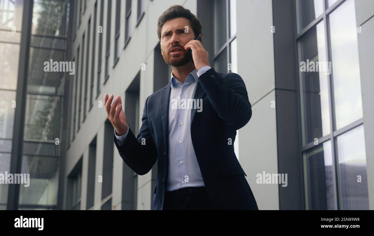 Furious aggressive crazy mad stressed authority anger screaming ...