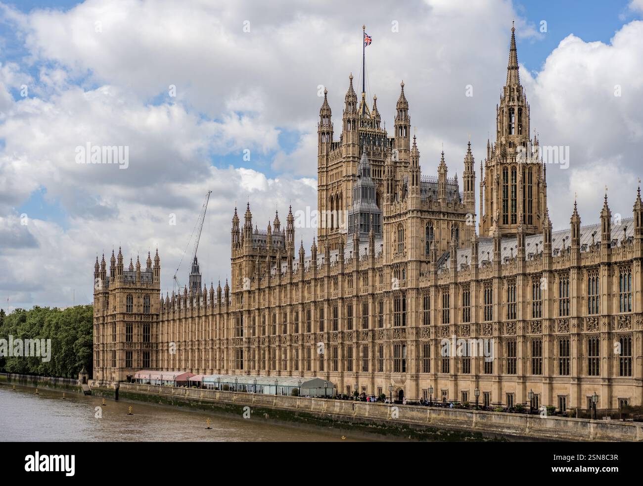 the iconic Palace of Westminster, home to the UK Parliament, with its ...