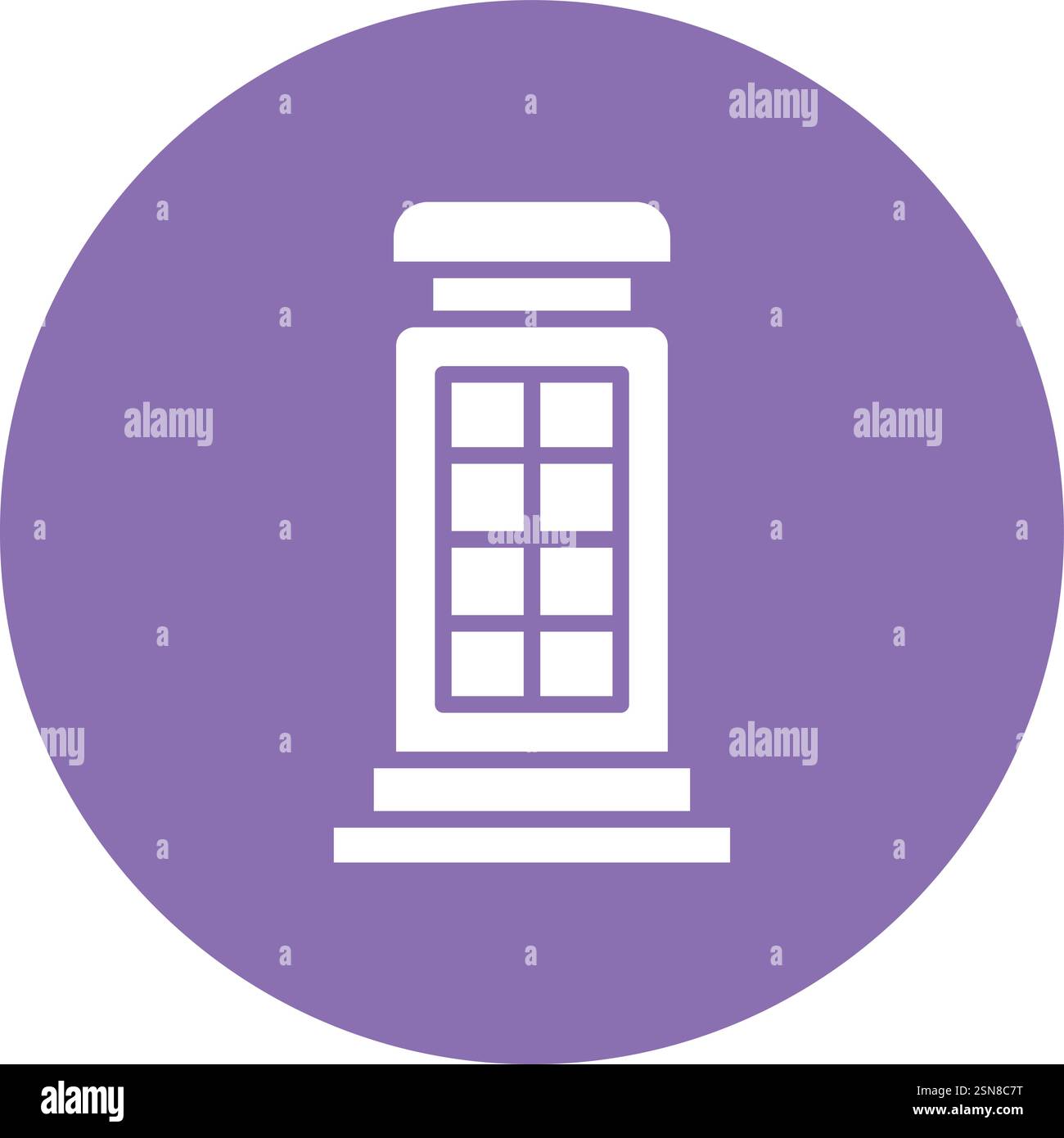 Phone booth Vector Icon Design Illustration Stock Vector Image & Art ...
