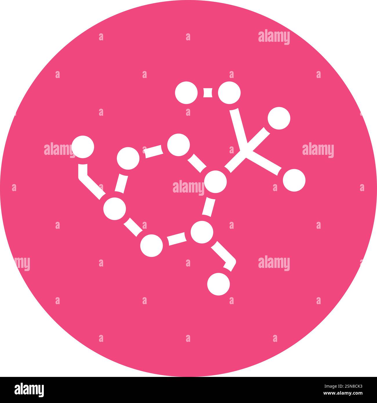 Molecule chain Vector Icon Design Illustration Stock Vector Image & Art ...