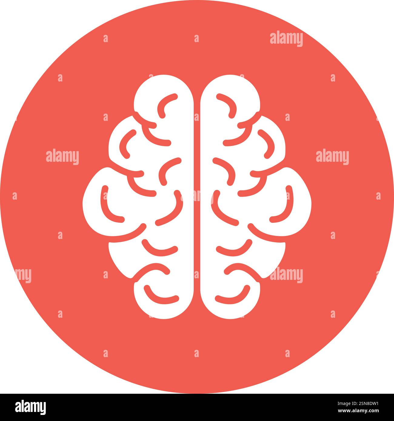 Brain vector logo icon hi-res stock photography and images - Alamy