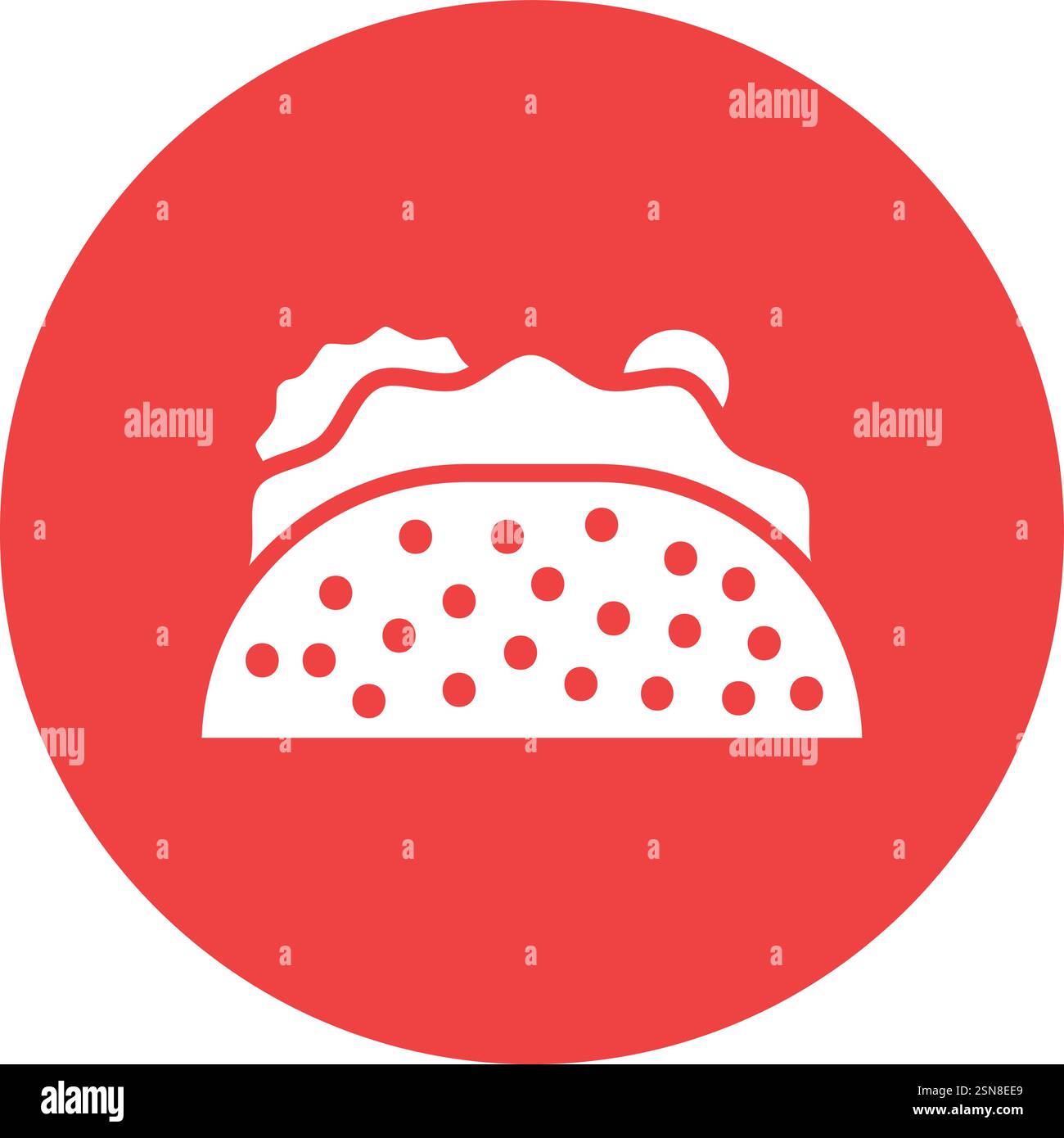 Taco Vector Icon Design Illustration Stock Vector Image & Art - Alamy