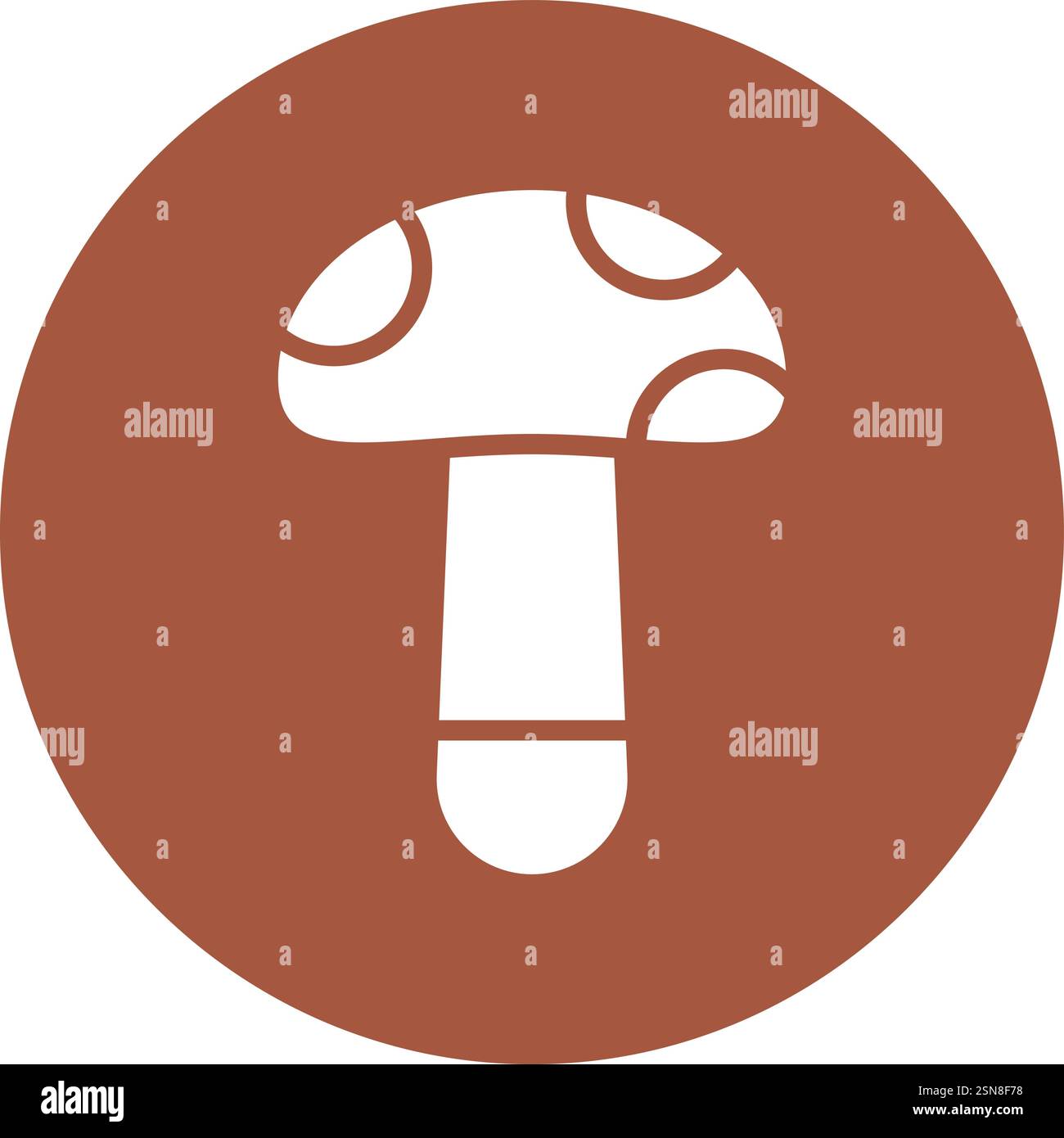 Mushroom Vector Icon Design Illustration Stock Vector Image & Art - Alamy