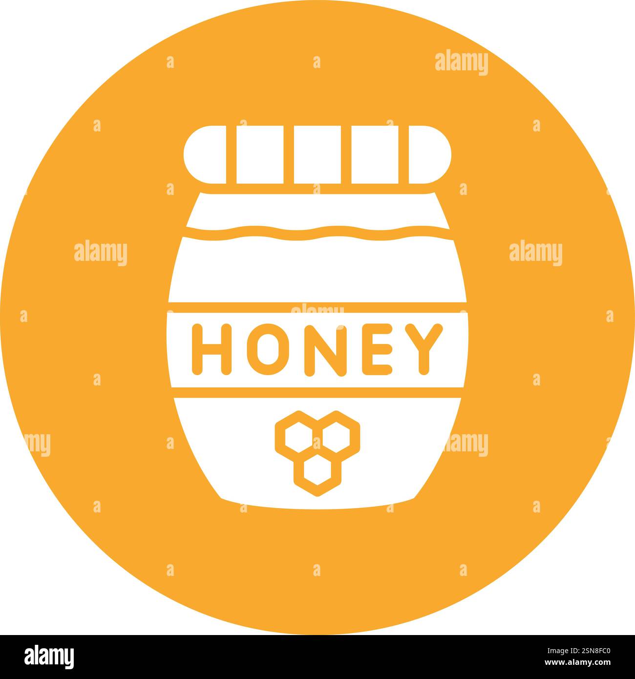 Honey Jar Vector Icon Design Illustration Stock Vector Image & Art - Alamy