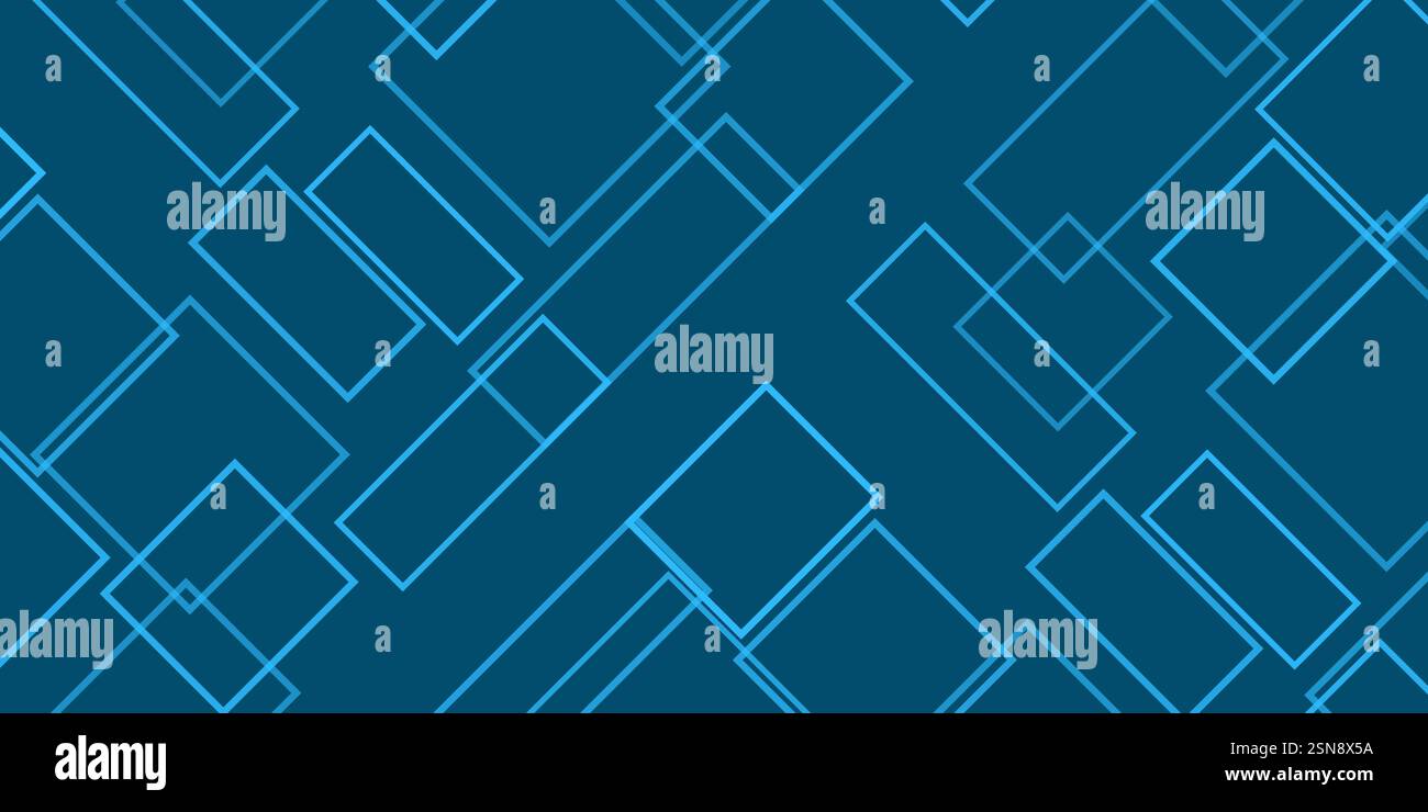Simple Overlapping Rectangular Frames of Various Sizes, Colored in ...