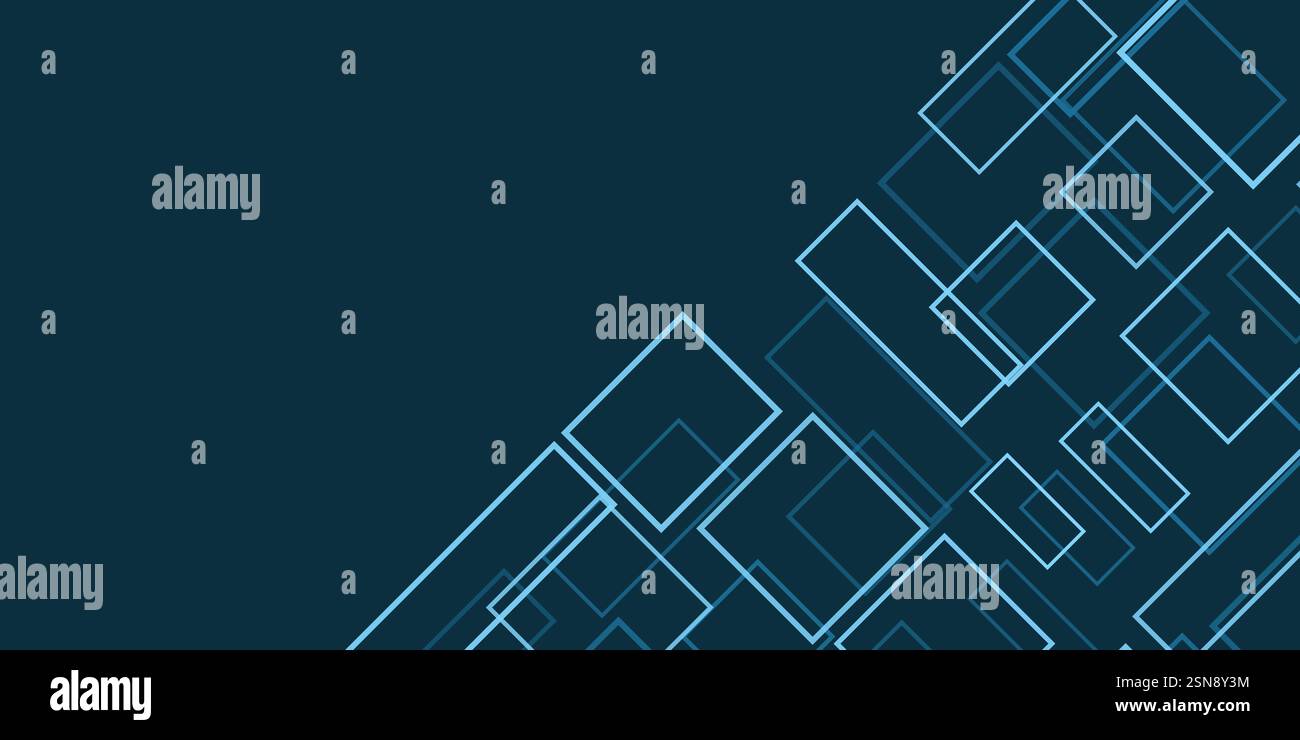 Simple Overlapping Rectangular Frames of Various Sizes, Colored in ...