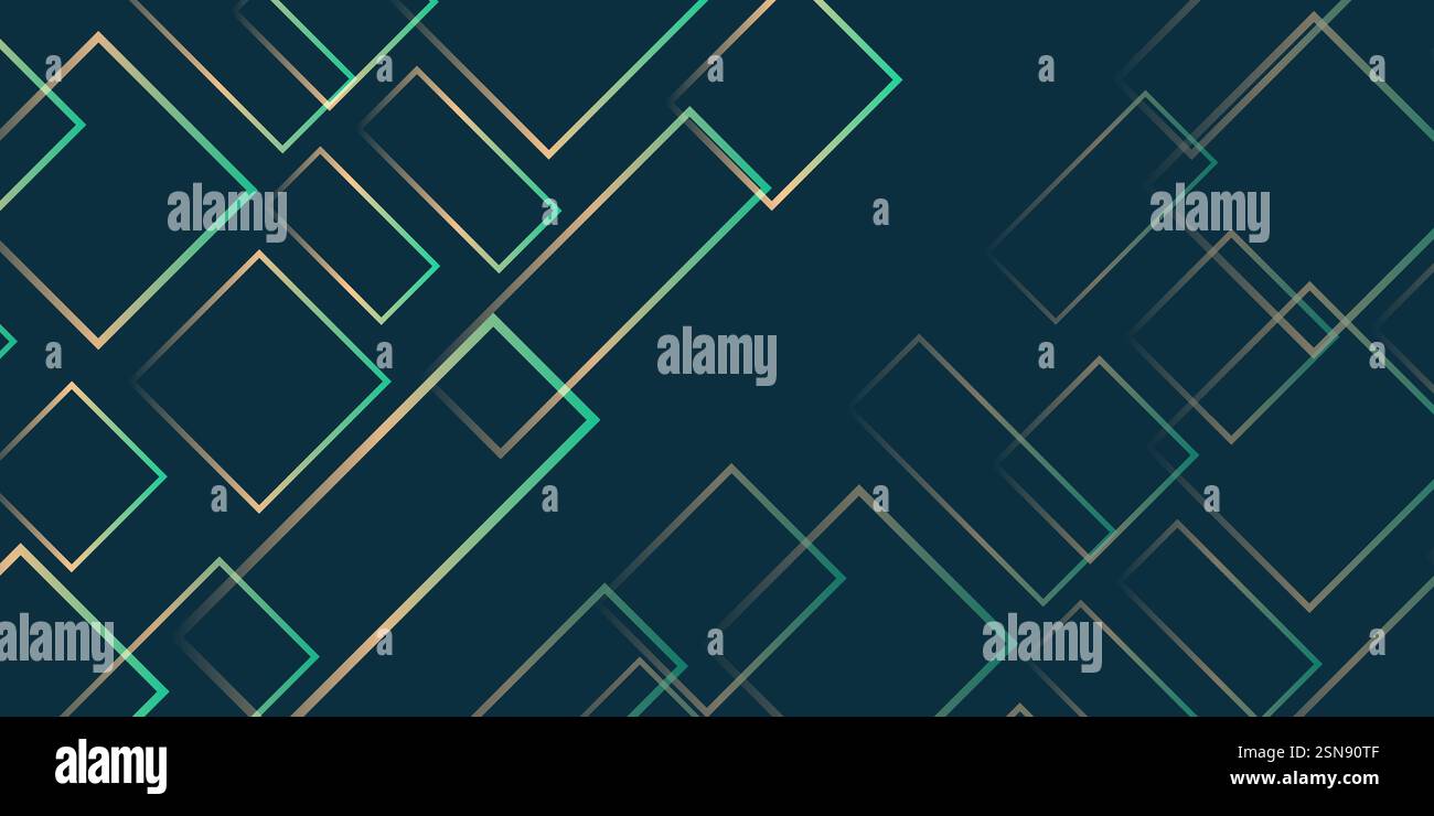 Simple Overlapping Rectangular Frames of Various Sizes, Colored in ...