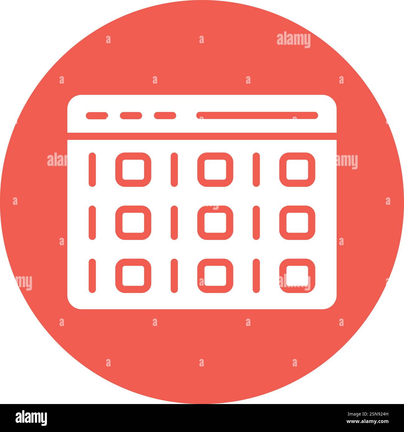 Binary Code Vector Icon Design Illustration Stock Vector Image & Art ...