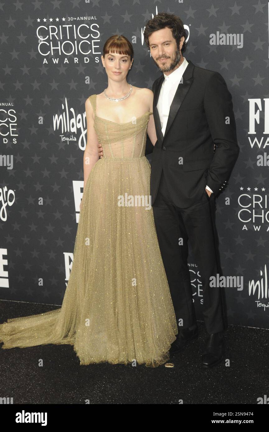 Leighton Meester, Adam Brody at arrivals for The Critics Choice ...