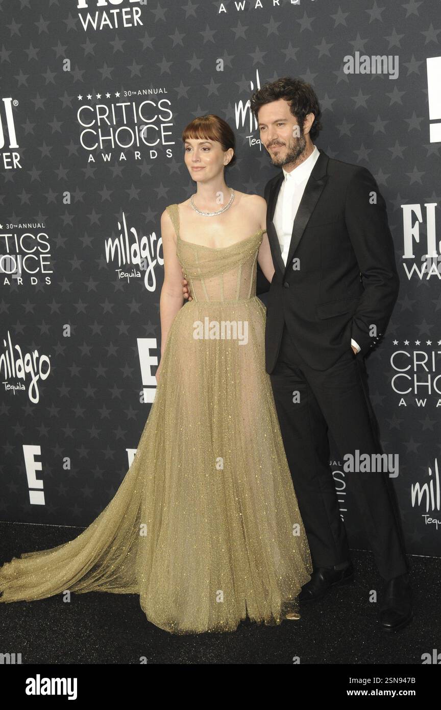 Leighton Meester, Adam Brody at arrivals for The Critics Choice ...