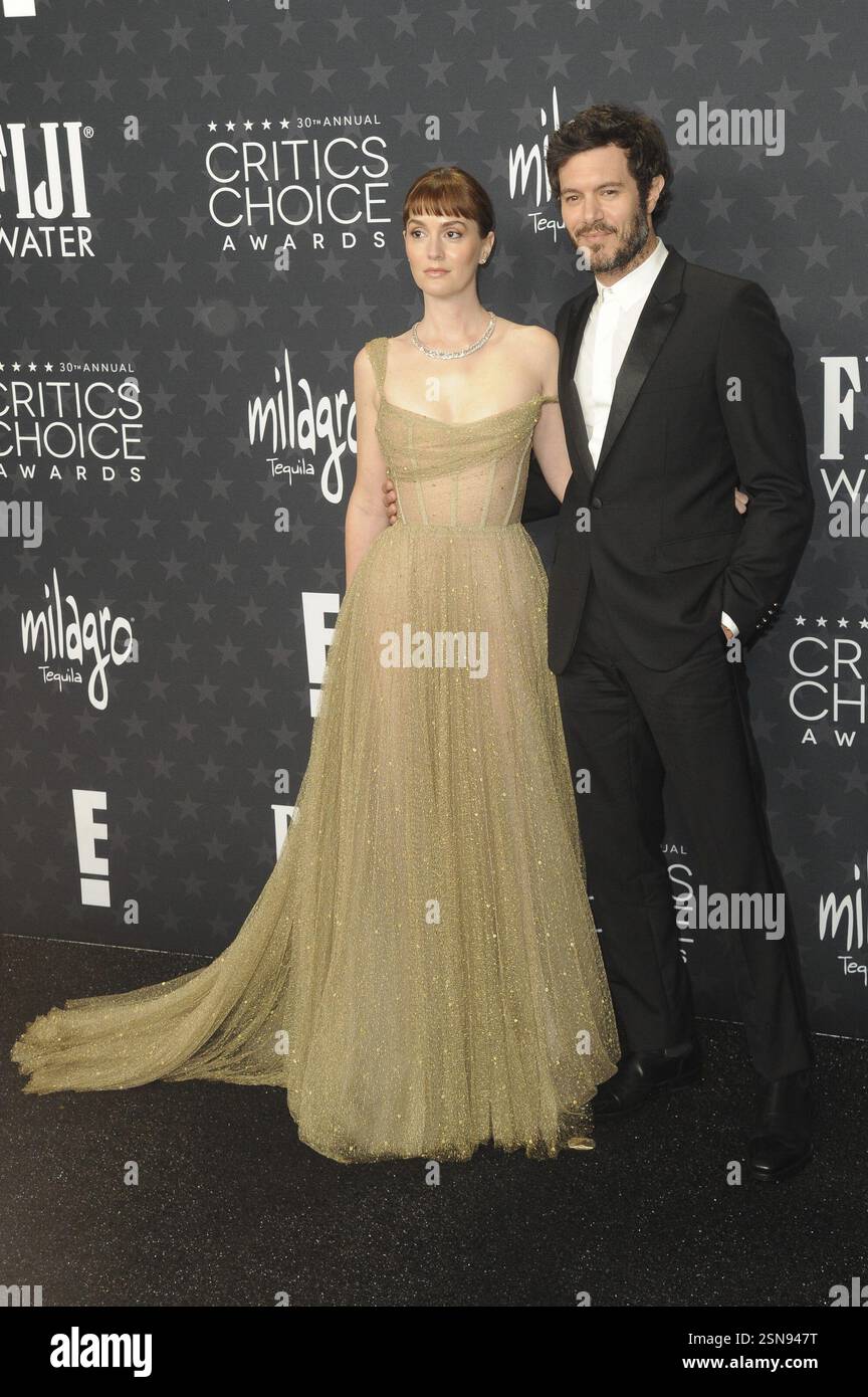 Leighton Meester, Adam Brody at arrivals for The Critics Choice ...