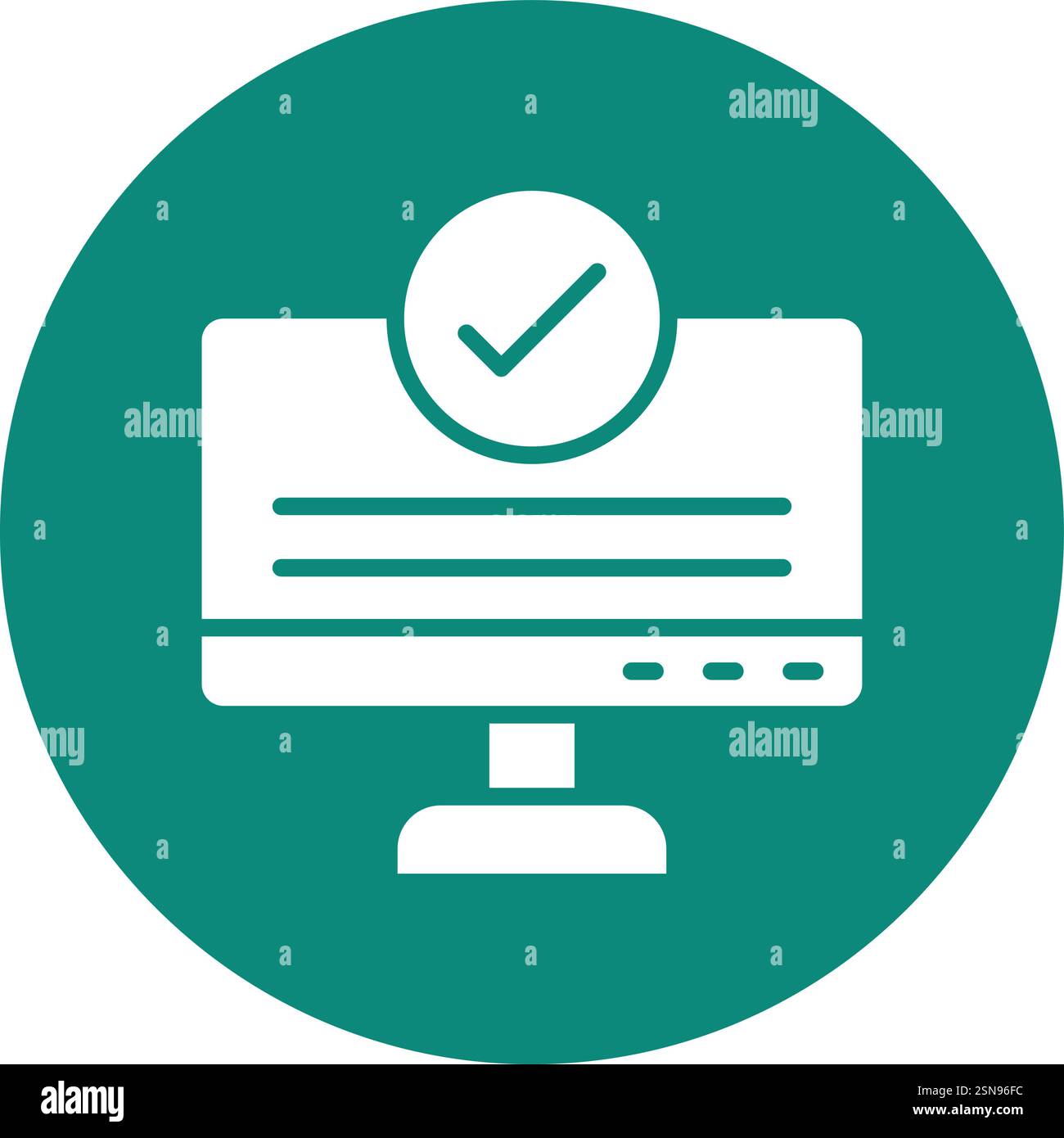 Checking Vector Icon Design Illustration Stock Vector Image & Art - Alamy