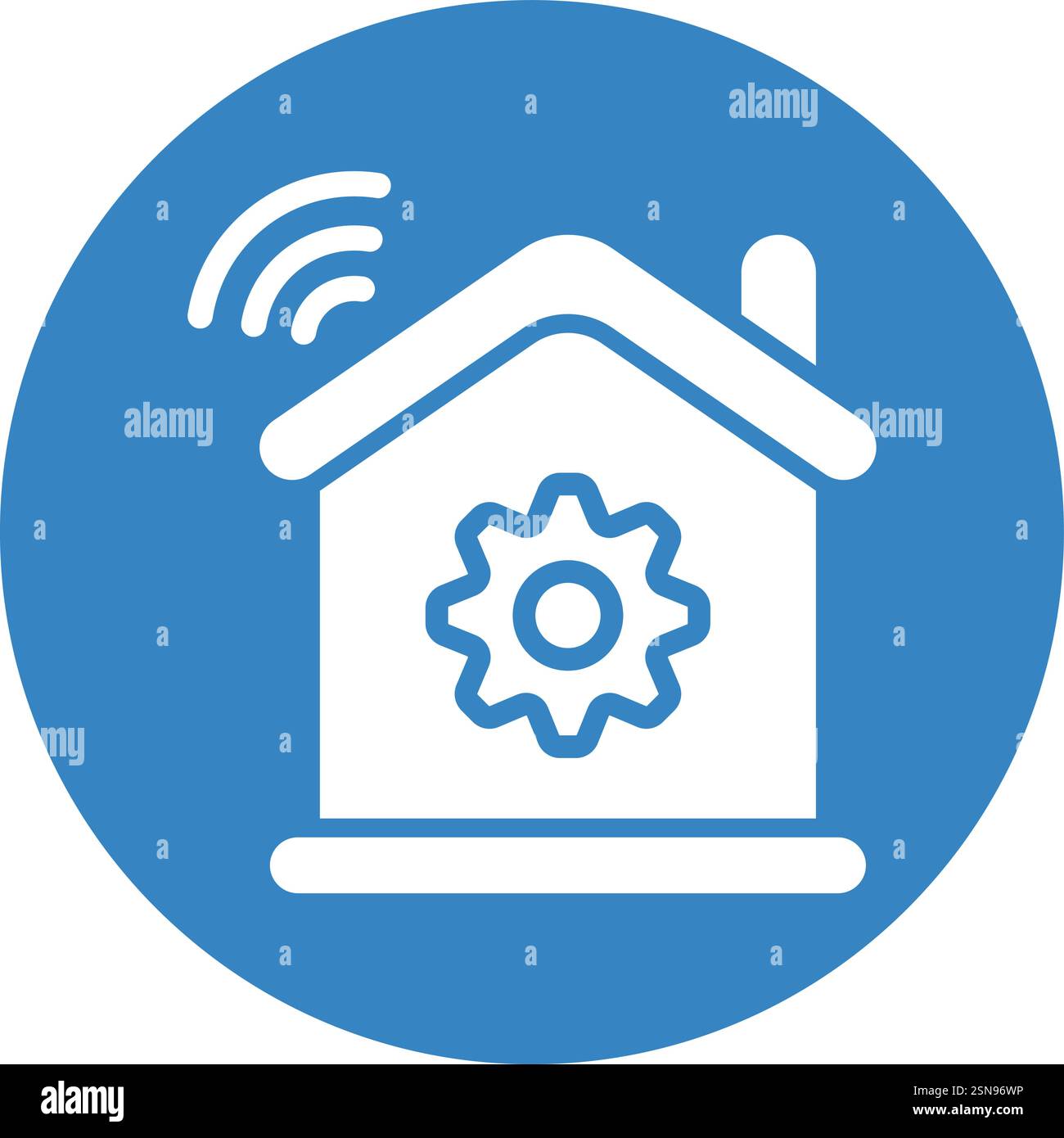 Monochrome smart home Stock Vector Images - Alamy