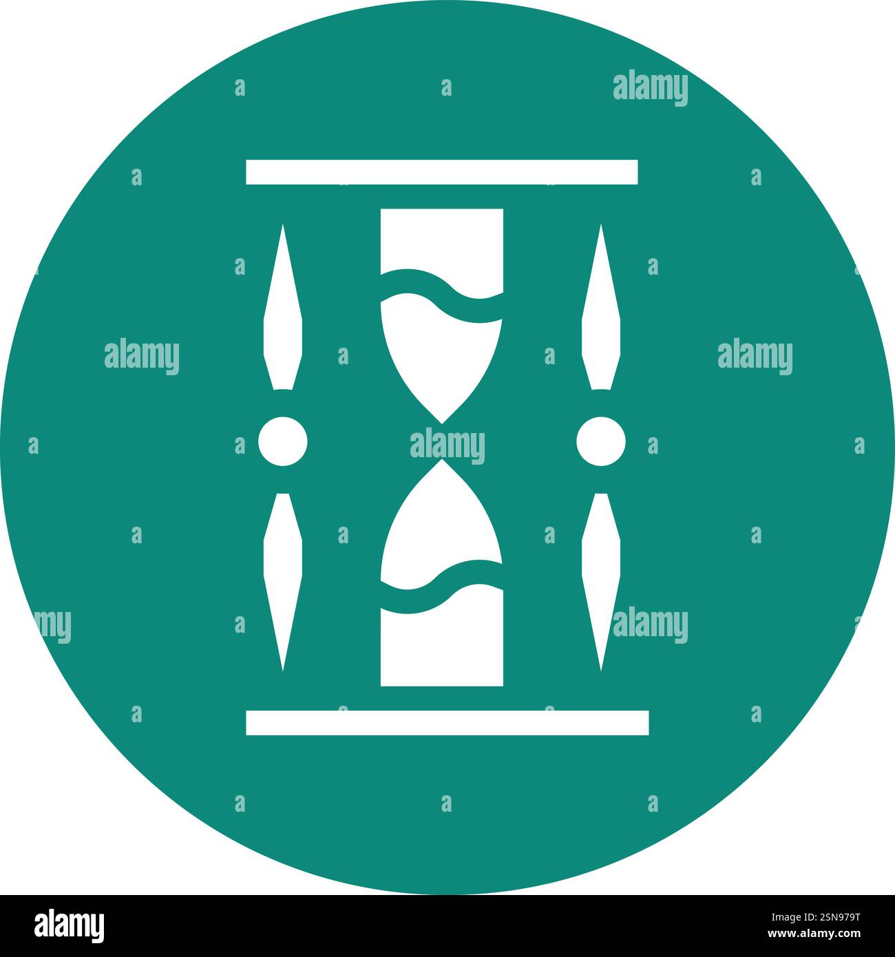 Hourglass Vector Icon Design Illustration Stock Vector Image & Art - Alamy