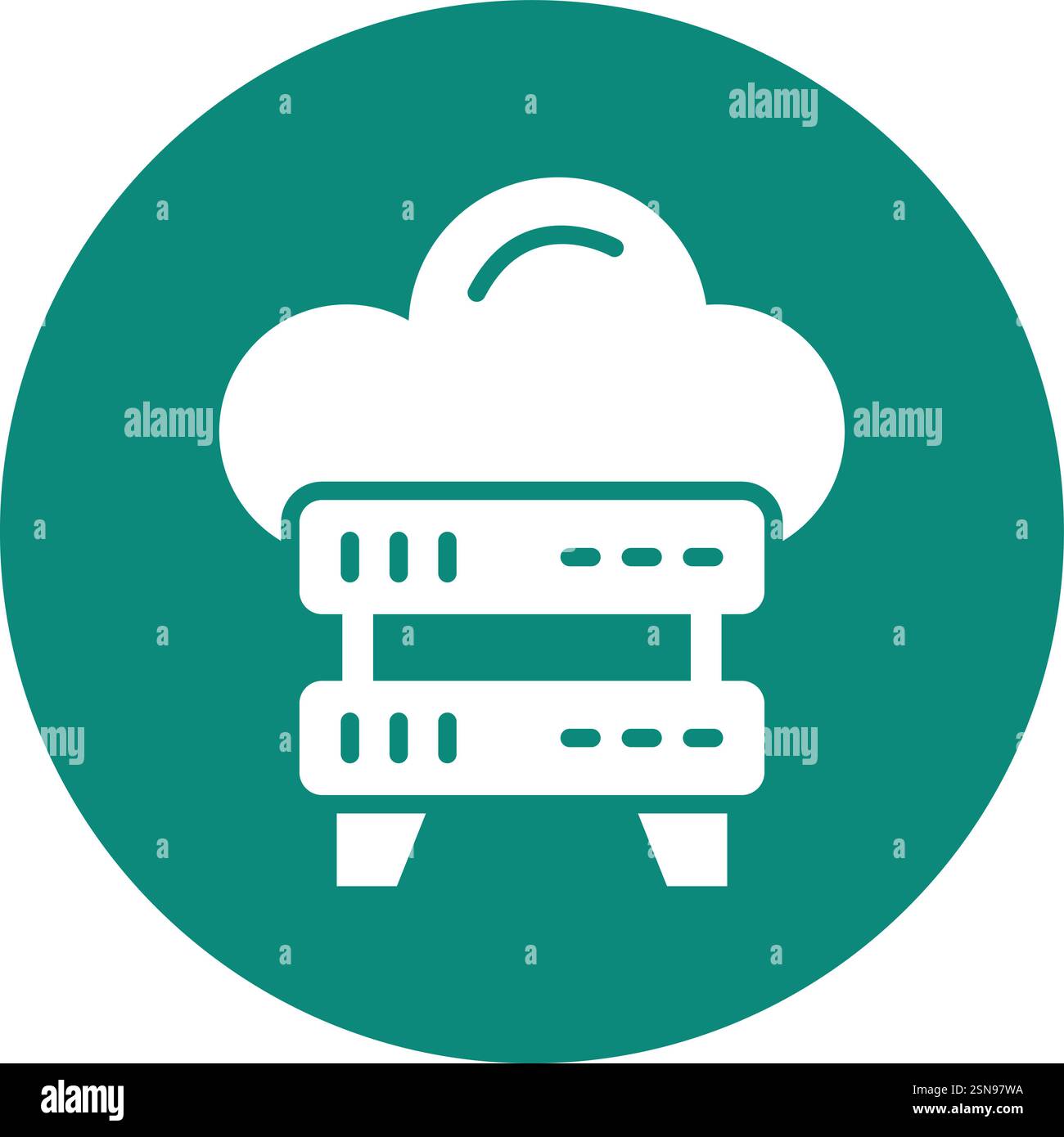 Server Storage Vector Icon Design Illustration Stock Vector Image & Art ...