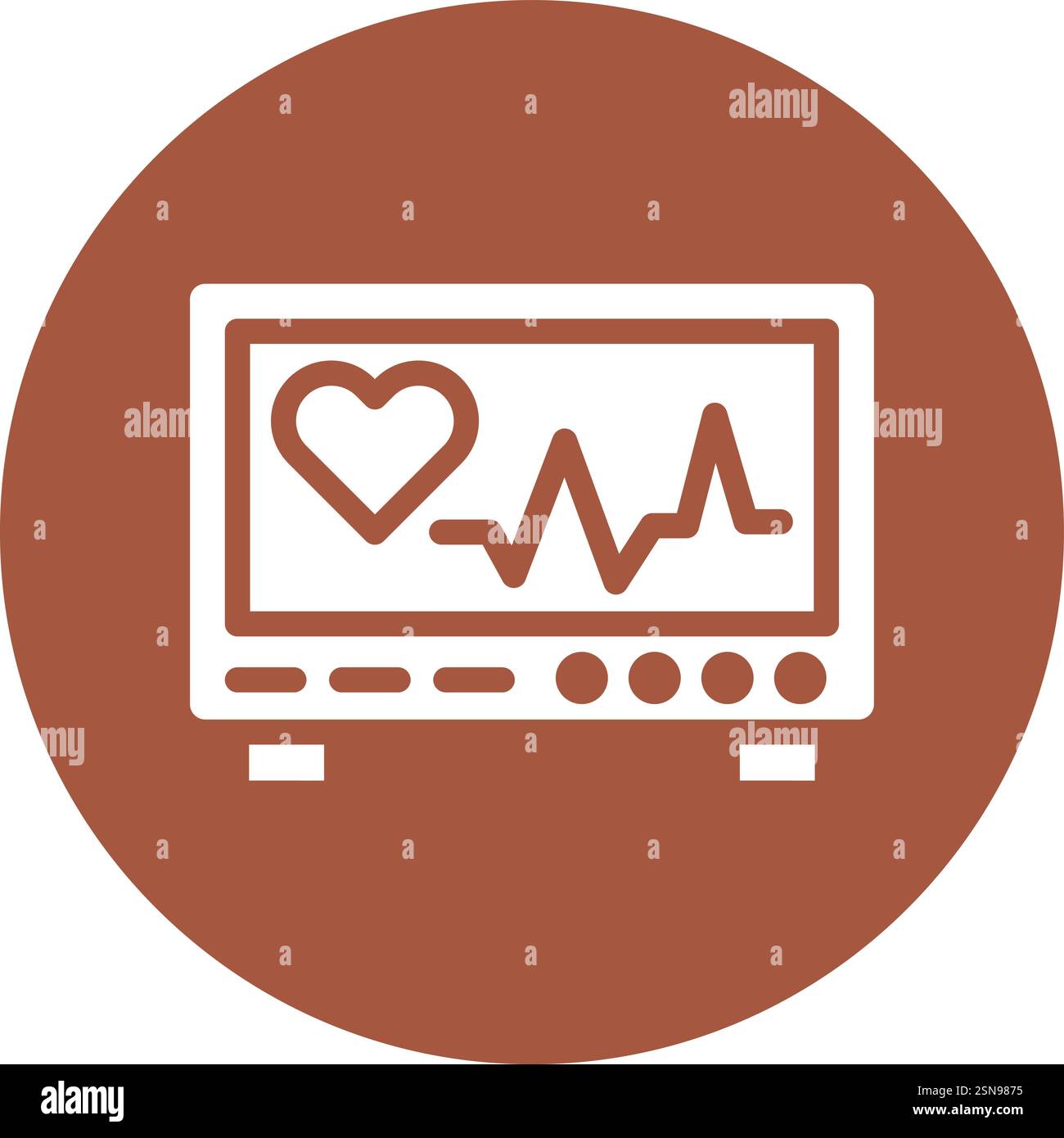 Cardiogram Vector Icon Design Illustration Stock Vector Image & Art - Alamy
