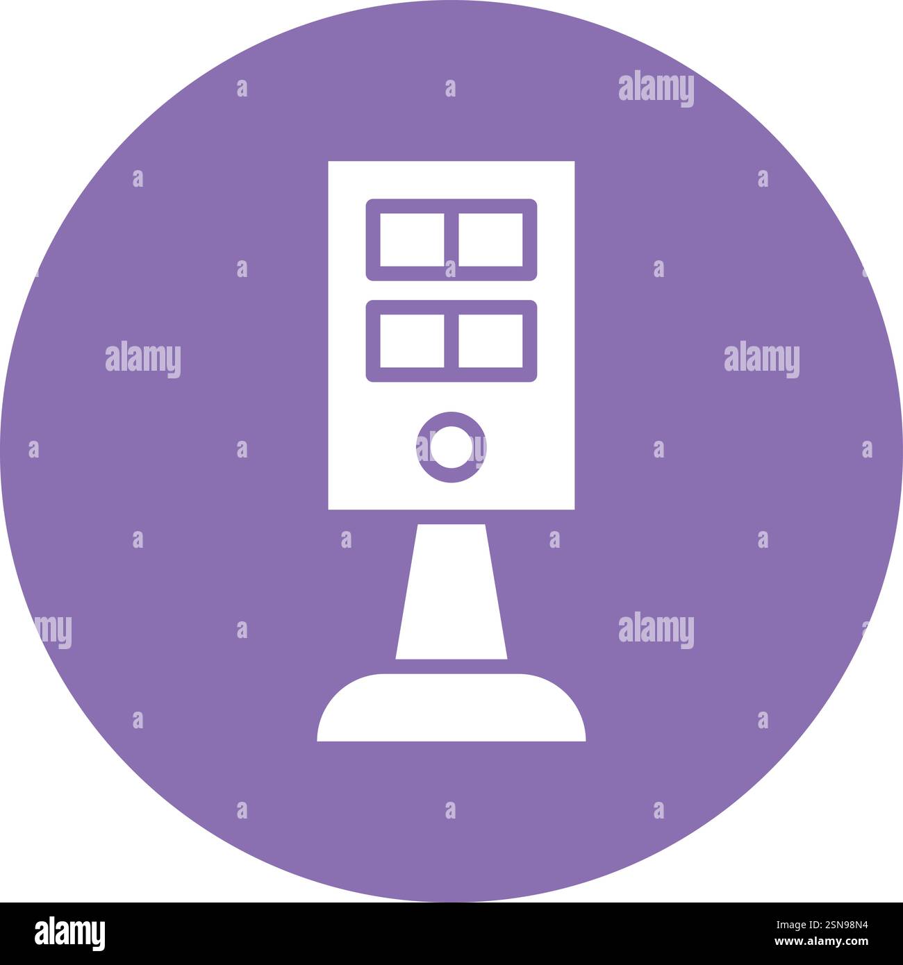 Kiosk Vector Icon Design Illustration Stock Vector Image & Art - Alamy