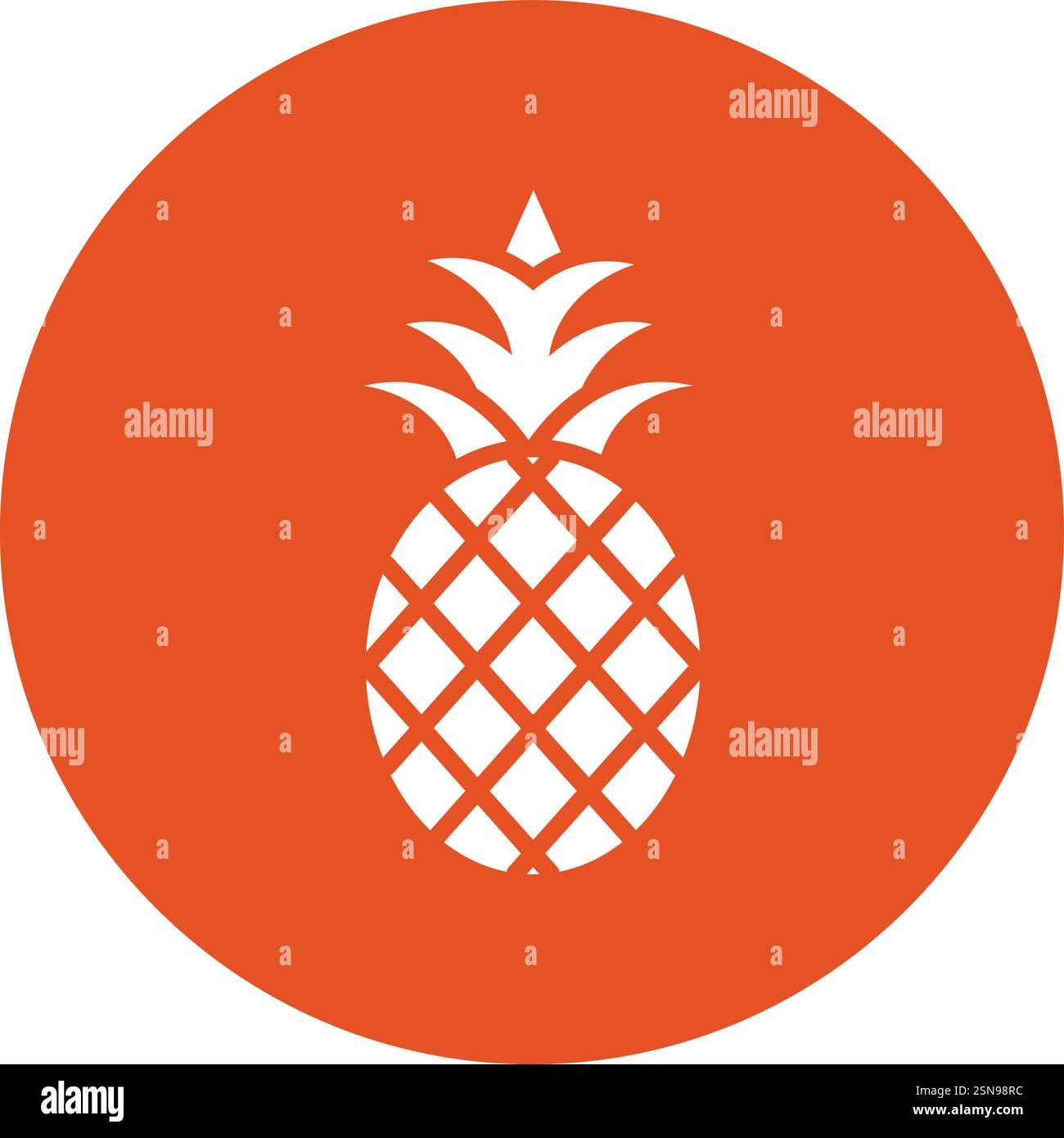 Pineapple vector colorful illustration Stock Vector Images - Alamy