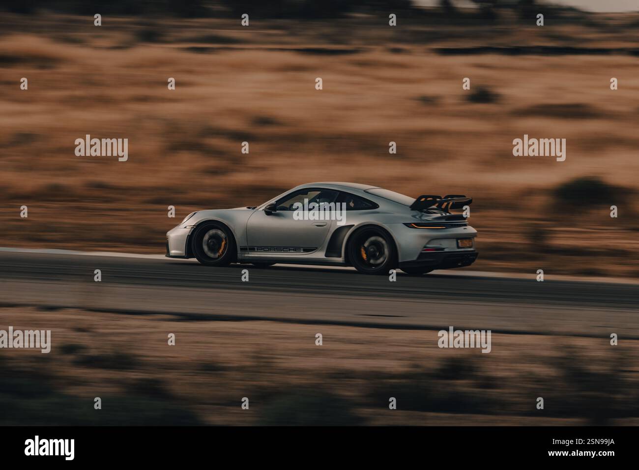 Porsche Gt3 on Race Track Stock Photo - Alamy