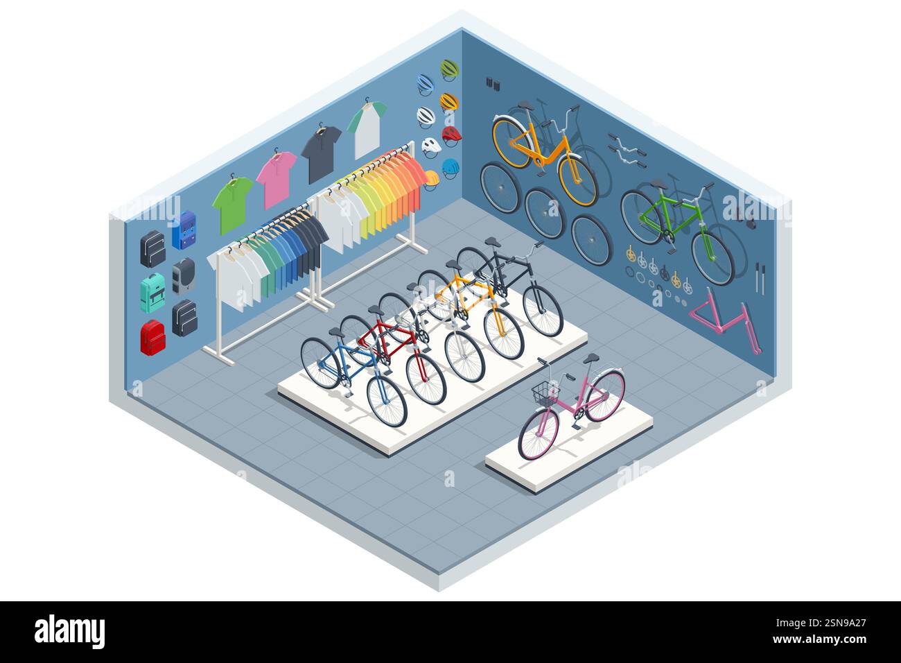 Bicycle showroom Cut Out Stock Images & Pictures - Alamy