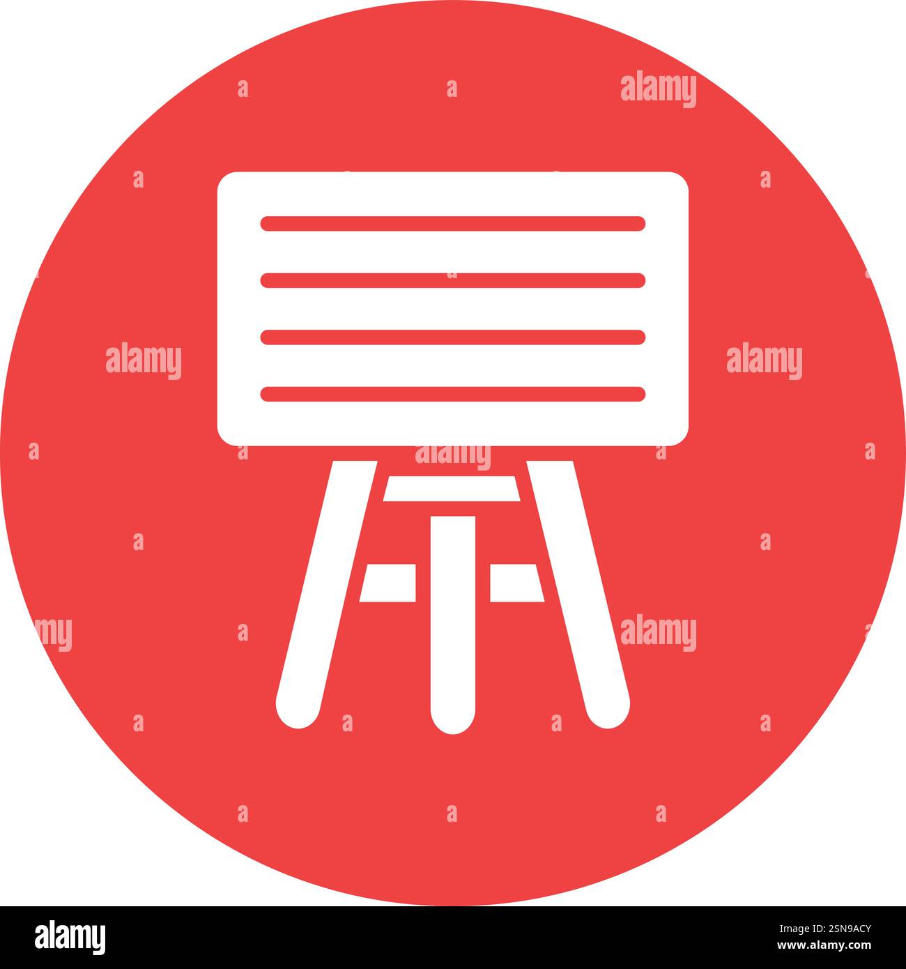 Whiteboard Vector Icon Design Illustration Stock Vector Image & Art - Alamy