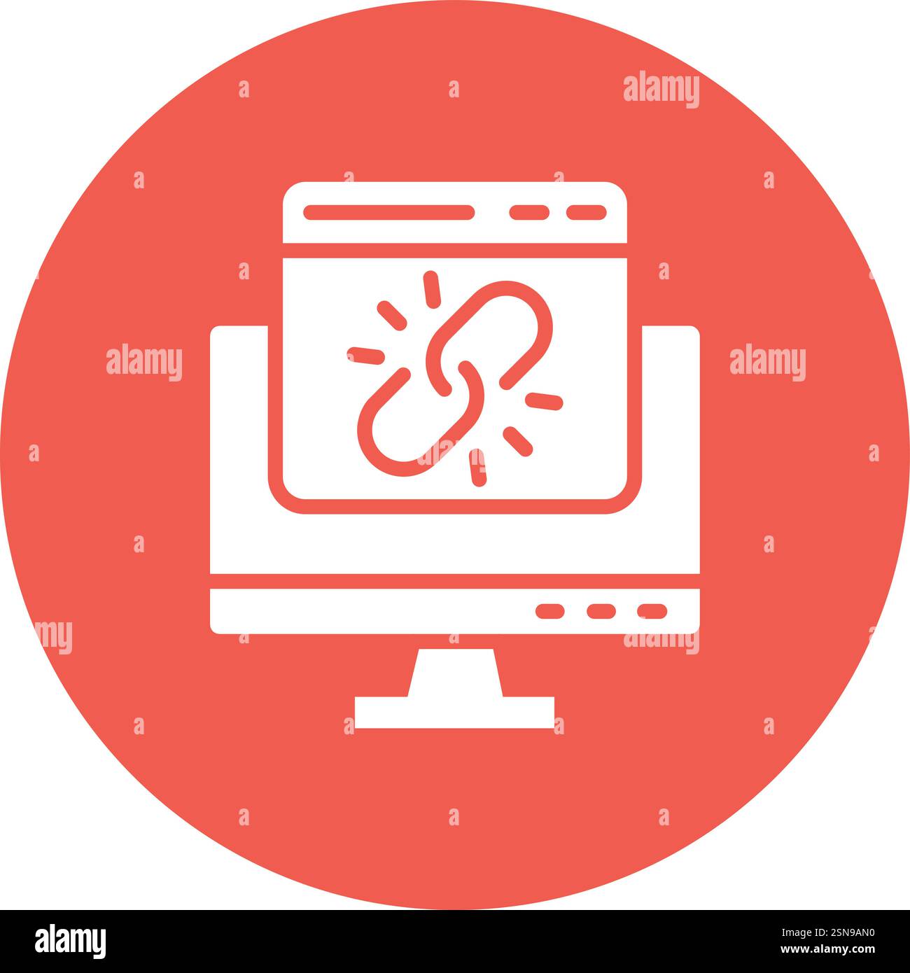 Link Vector Icon Design Illustration Stock Vector Image & Art - Alamy