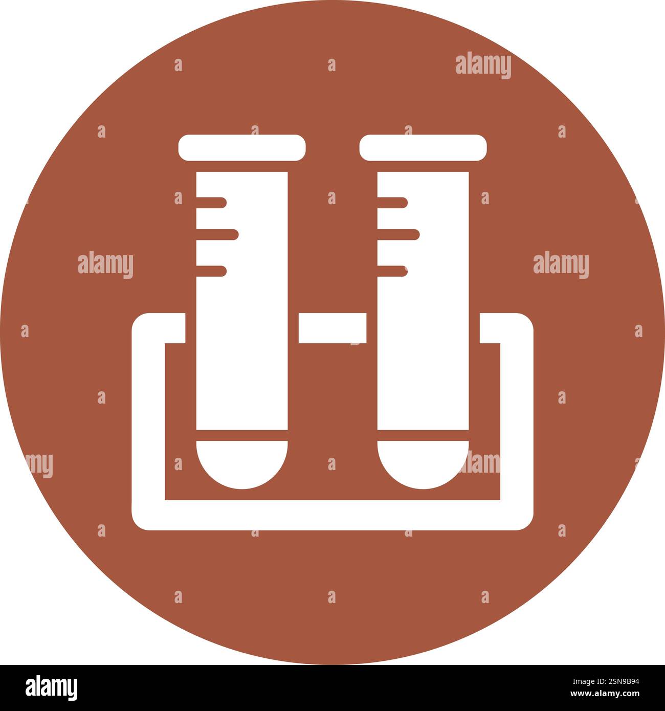 Test tubes thin line Cut Out Stock Images & Pictures - Alamy